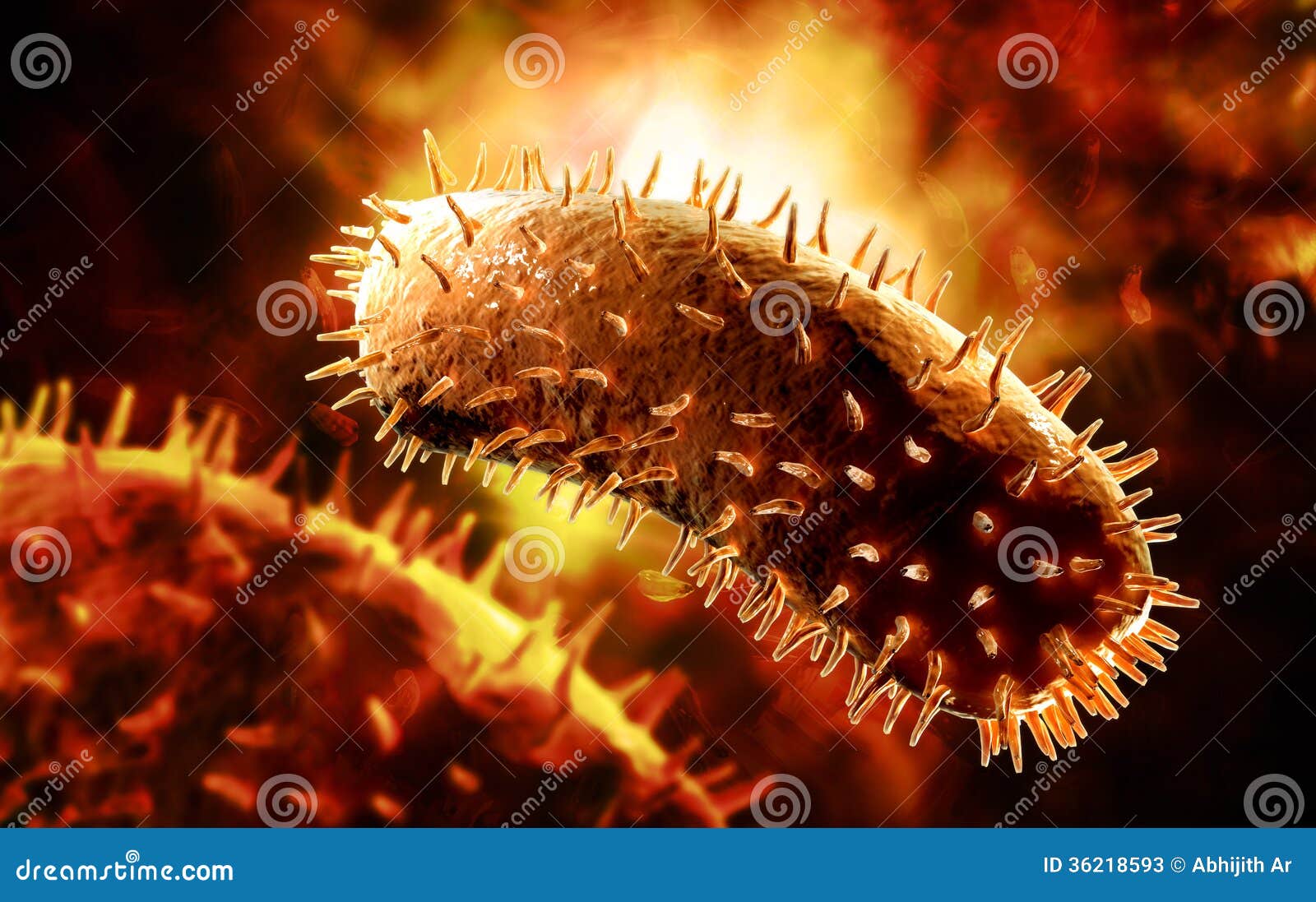 Virus de la rage illustration stock. Illustration du microcosmique ...