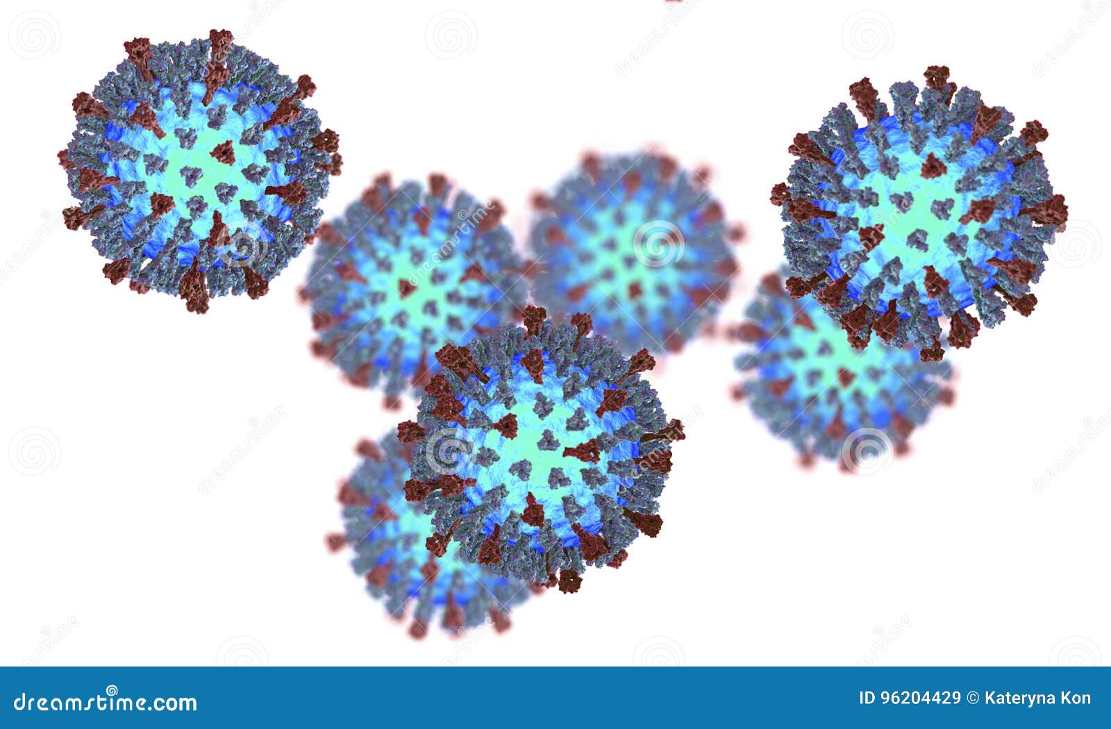 Virus De La Rougeole Illustration Illustration Stock - Illustration du ...