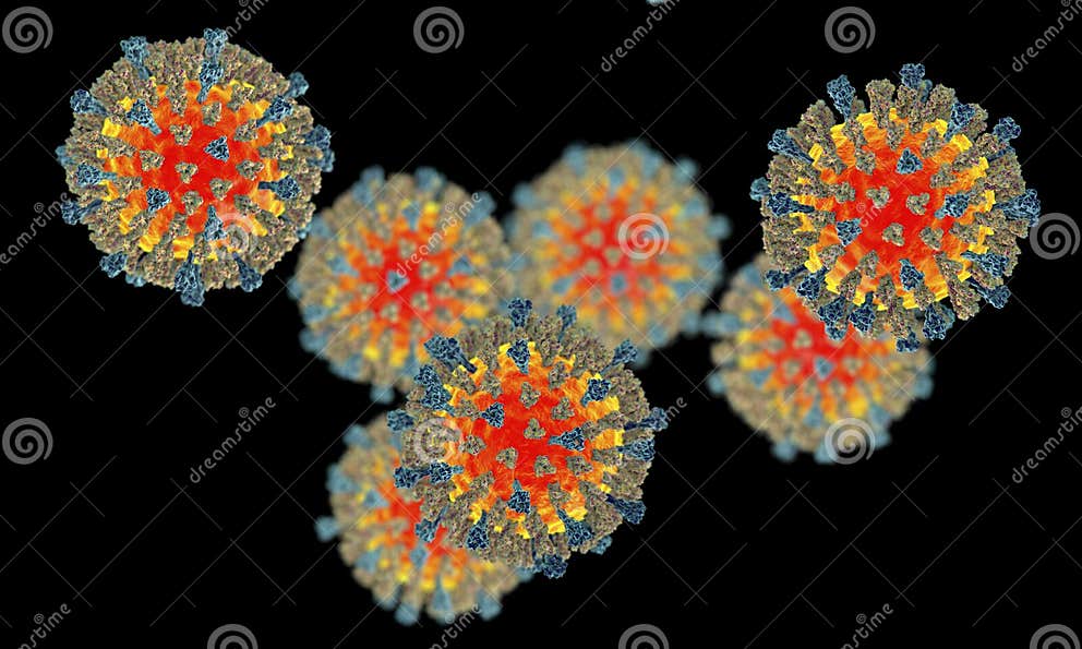 Virus De La Rougeole Illustration Illustration Stock - Illustration du ...