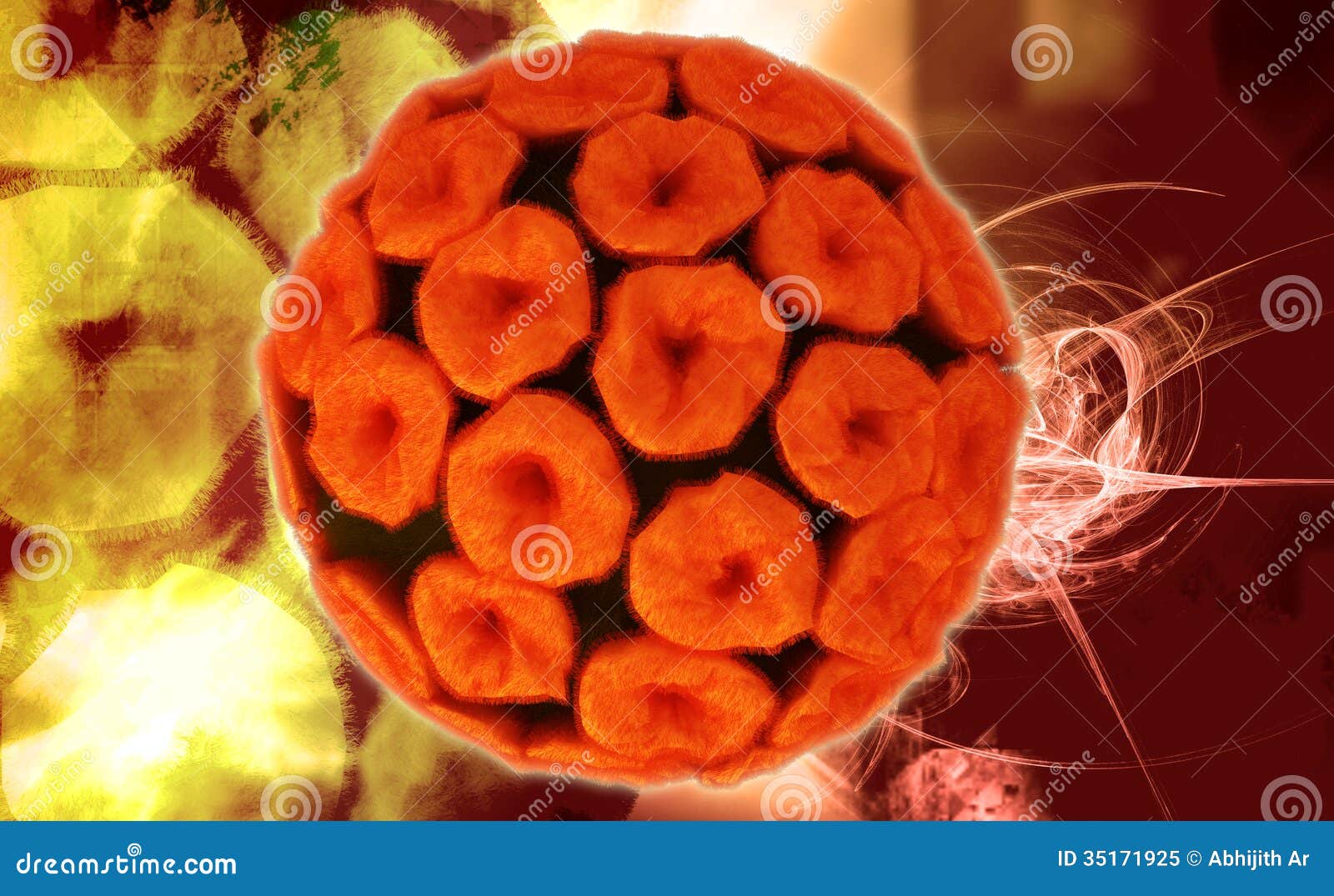 Virus de papillome image stock. Image du micro, particule - 35171925
