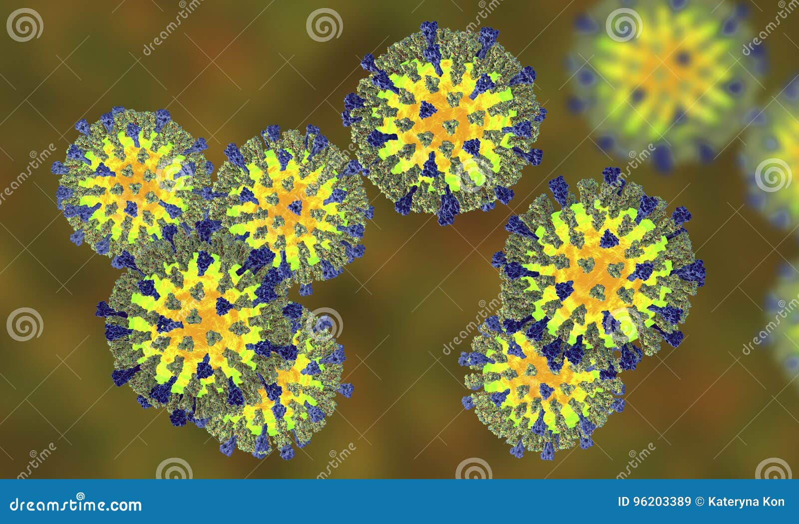 Virus Del Morbillo Illustrazione Illustrazione di Stock - Illustrazione ...