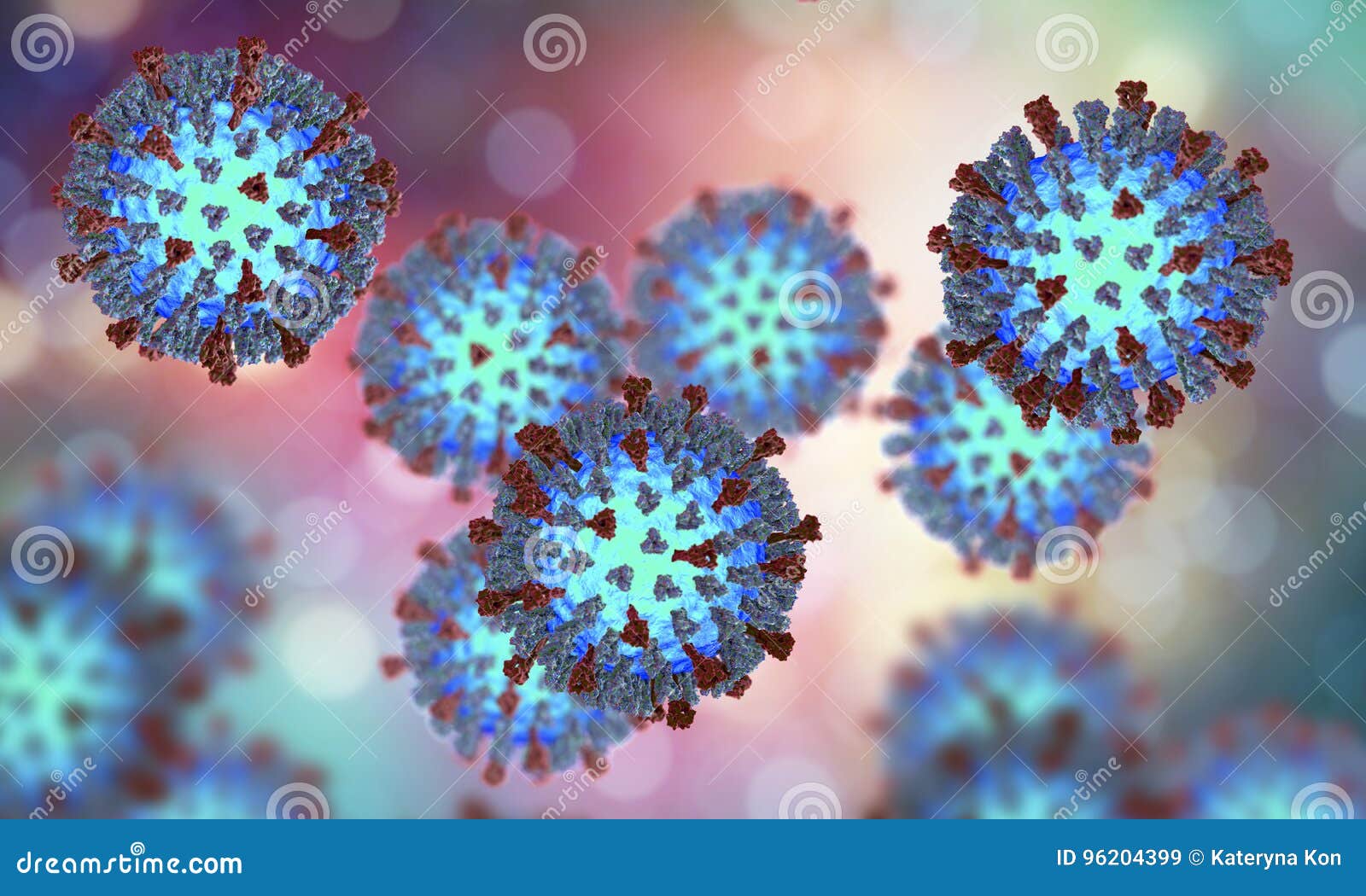 Virus Del Morbillo Illustrazione Illustrazione di Stock - Illustrazione ...