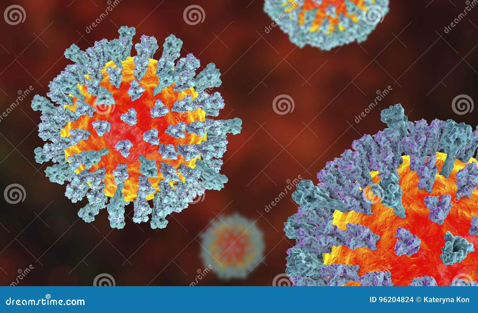 Virus Del Morbillo Illustrazione Illustrazione di Stock - Illustrazione ...