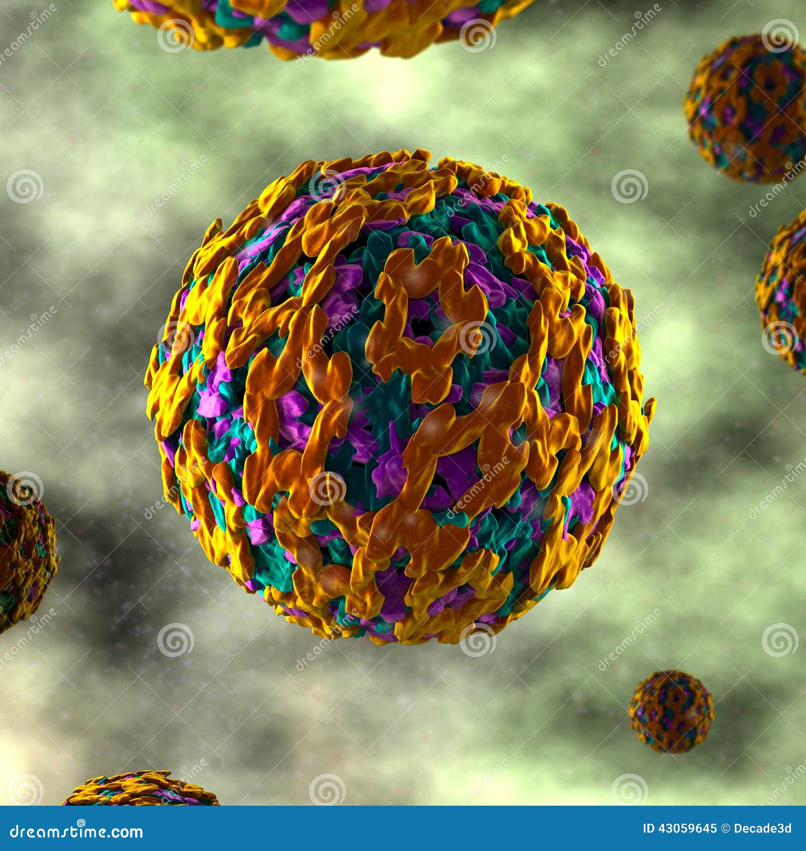 Virus Della Febbre Gialla - in Liquido Illustrazione di Stock ...