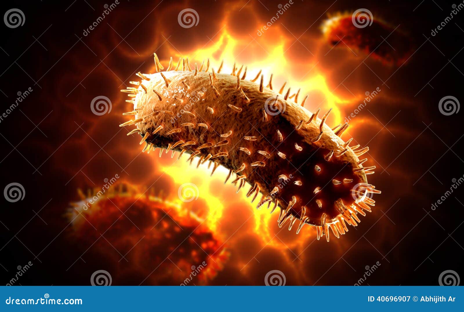 Virus della rabbia illustrazione di stock. Illustrazione di anima ...