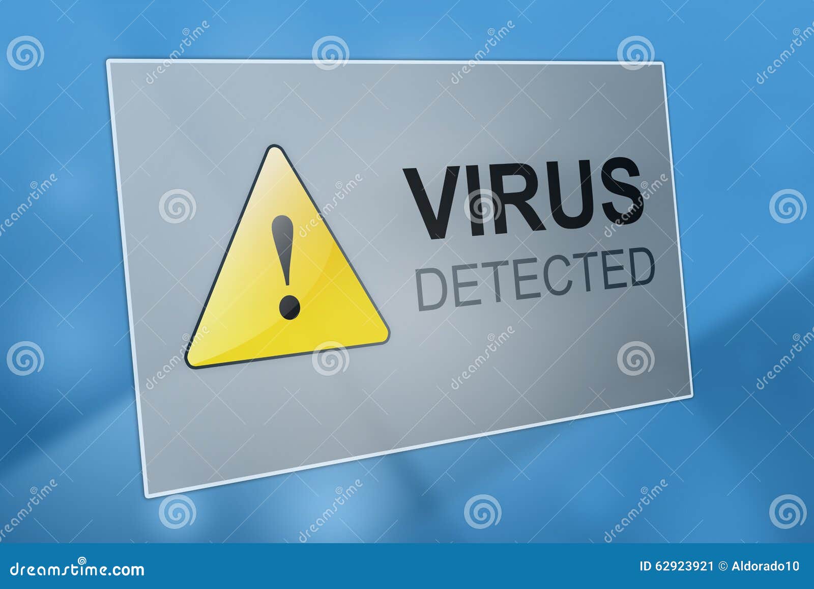 Virus detected stock illustration. Illustration of network - 62923921