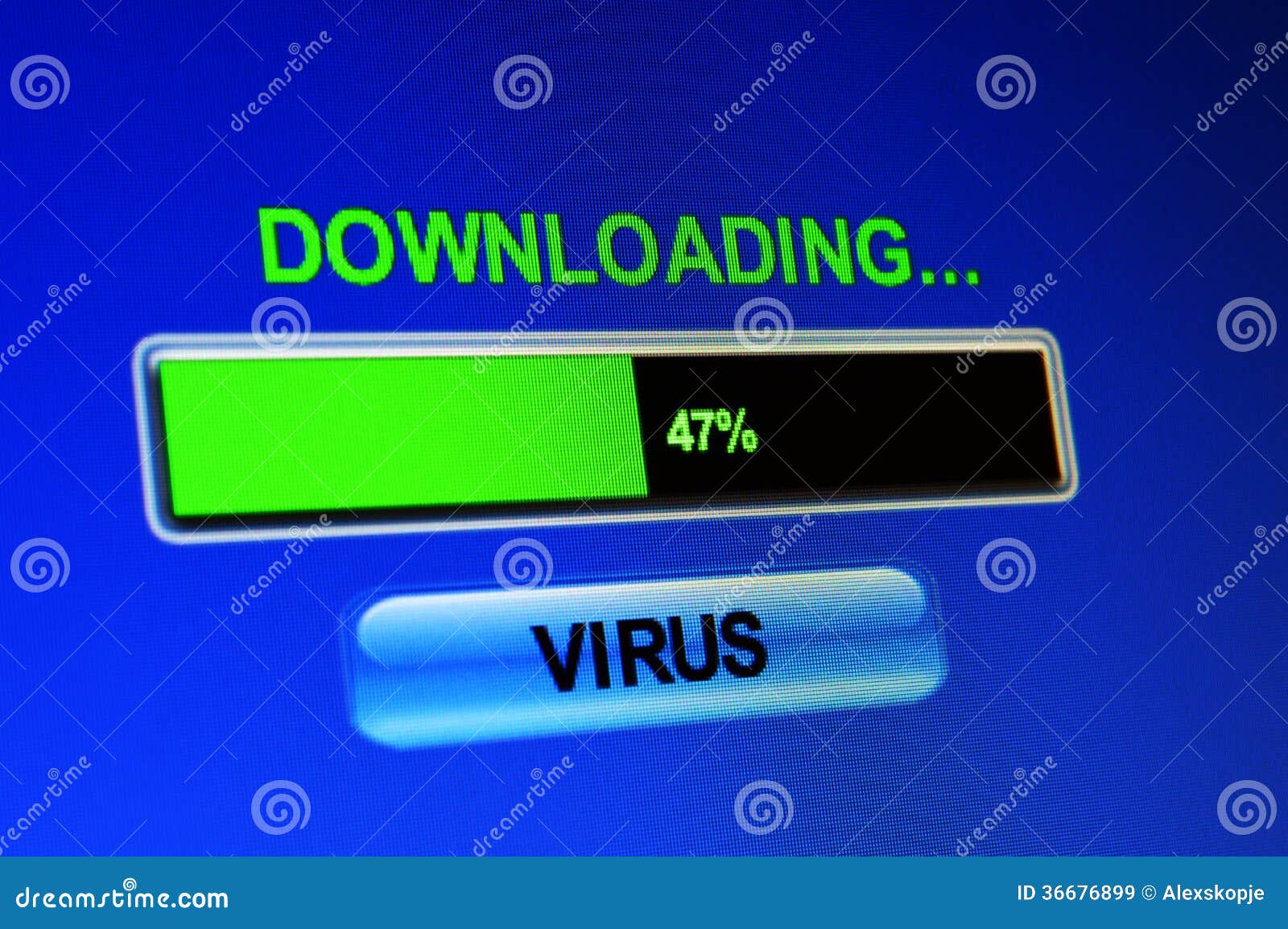 Virus di download immagine stock. Immagine di giù, riga - 36676899