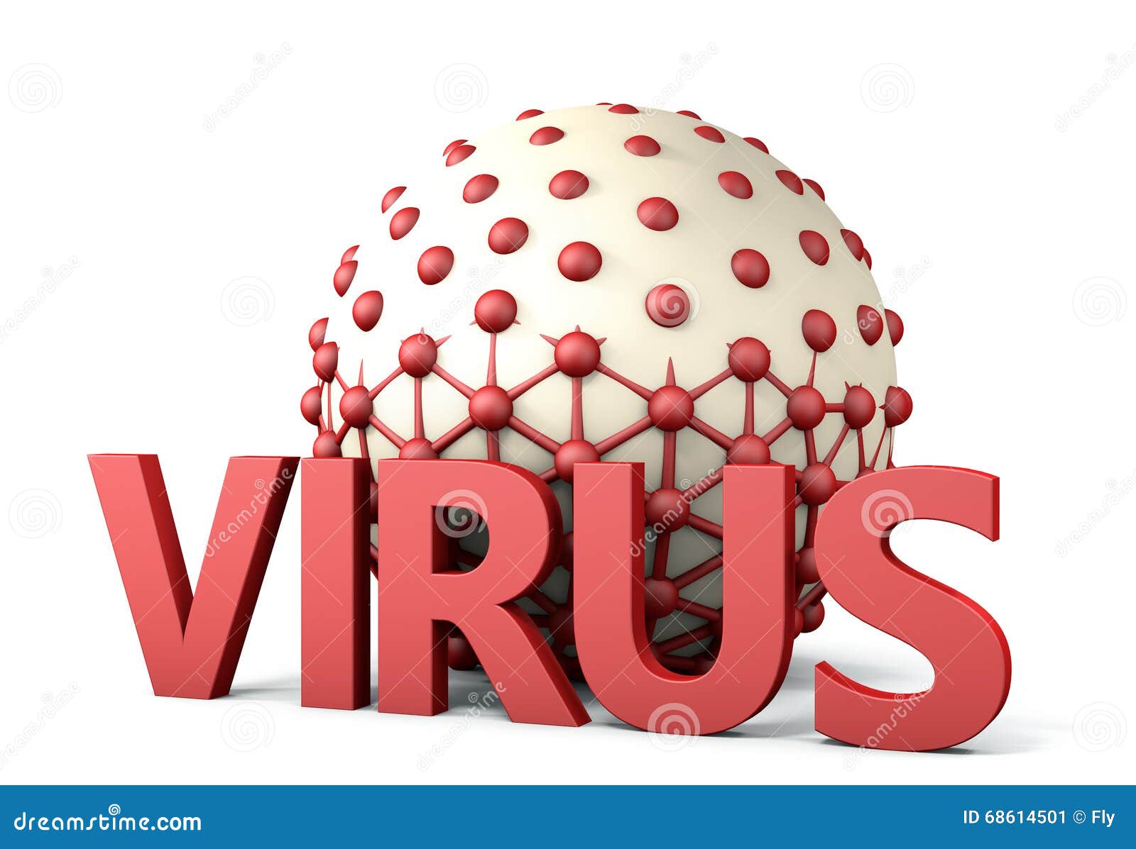 Virus die cel overnemen stock illustratie. Illustration of bloed - 68614501