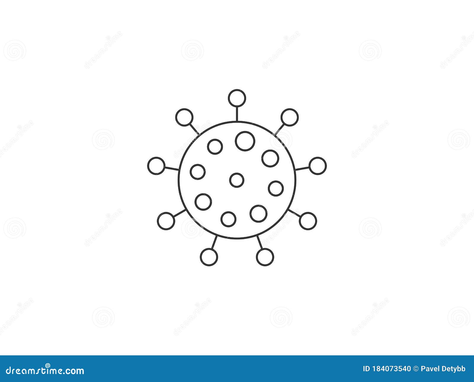 Virus, Disease, Flu Icon. Vector Illustration, Flat Design Stock ...