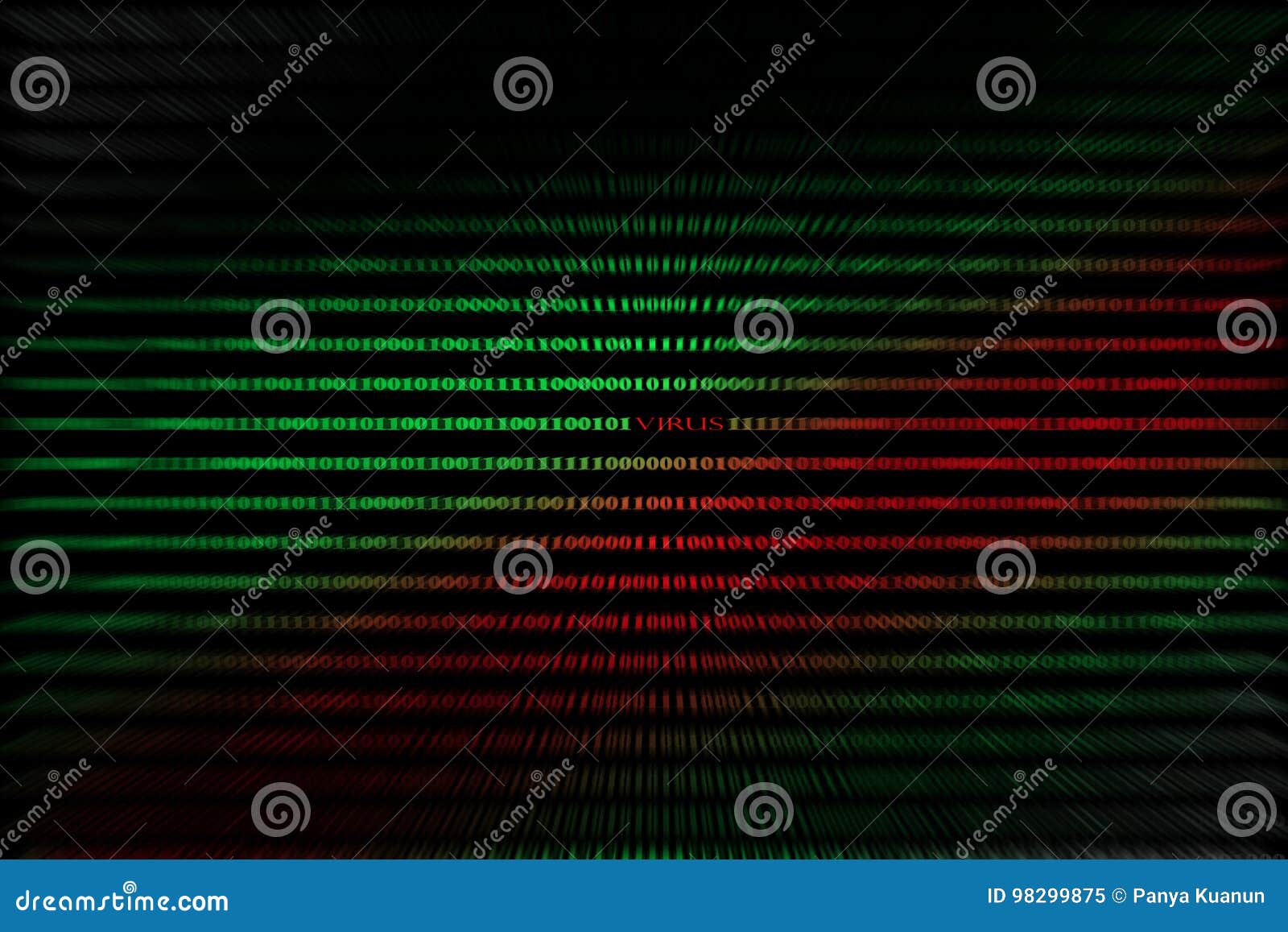 Virus En Code Informatique Sur Le Fond Noir Image stock - Image du ...