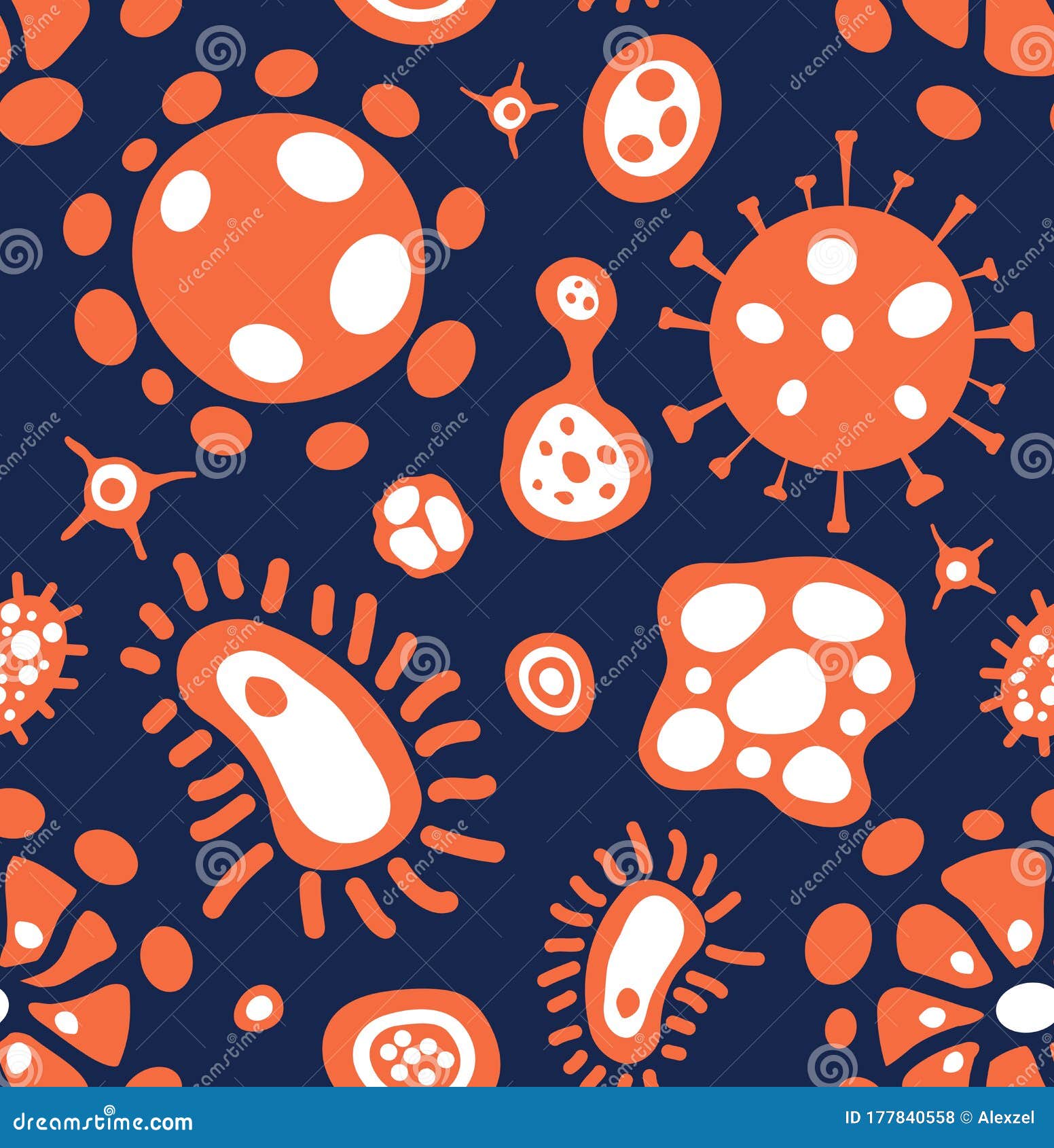 Virus Epidemic Molecule Illustration for Creative Stock Vector ...