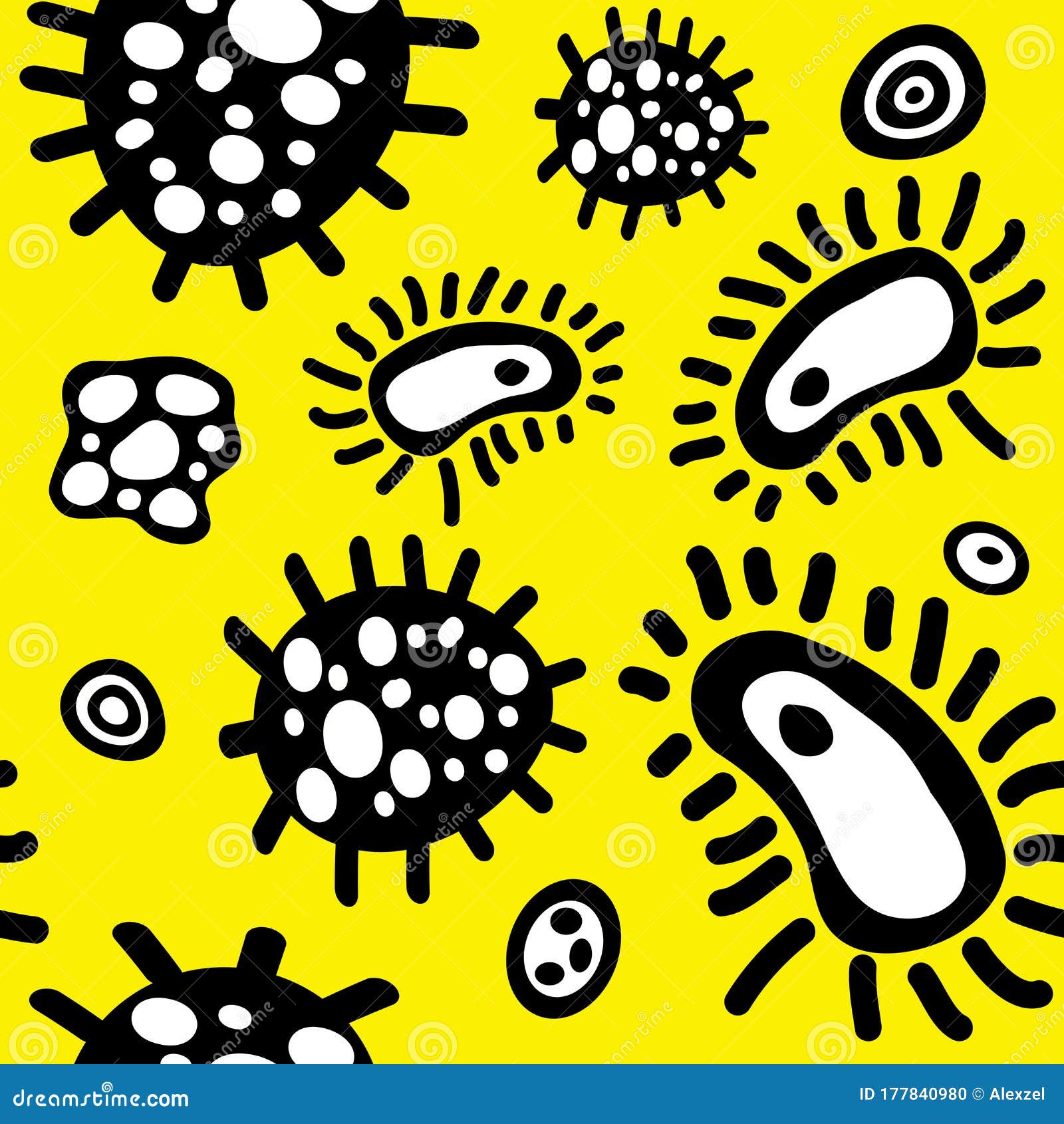 Virus Epidemic Molecule Illustration for Creative Stock Vector ...