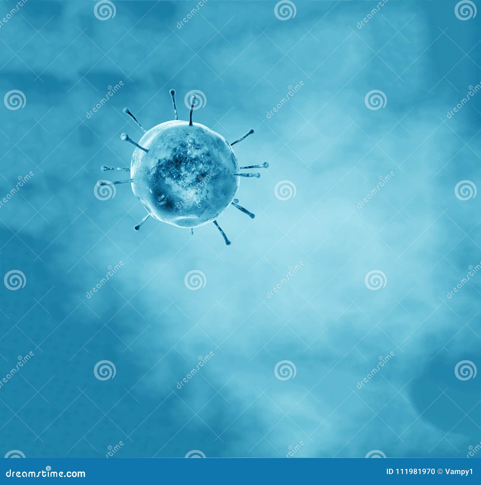 Virus, Flu, View of a Virus Under a Microscope, Infectious Disease ...