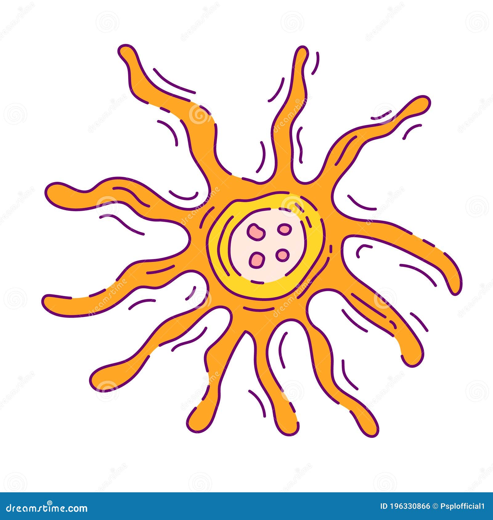 Virus Germs and Bacteria Design Vector Objects Illustration Character ...