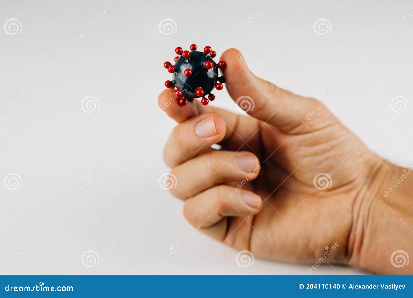 Virus in hands stock photo. Image of germ, holding, hands - 204110140