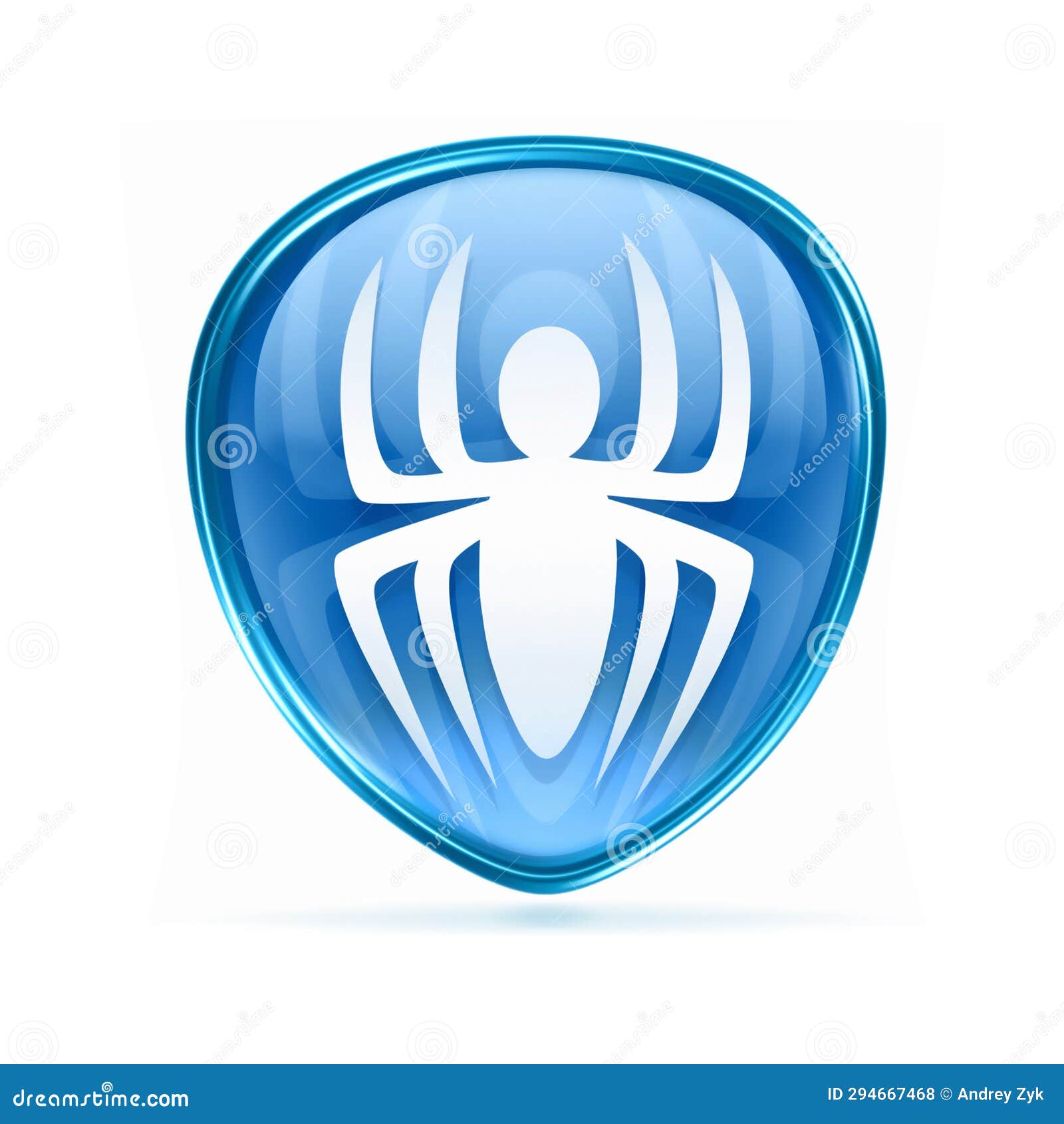 Virus icon blue. stock illustration. Illustration of sign - 294667468