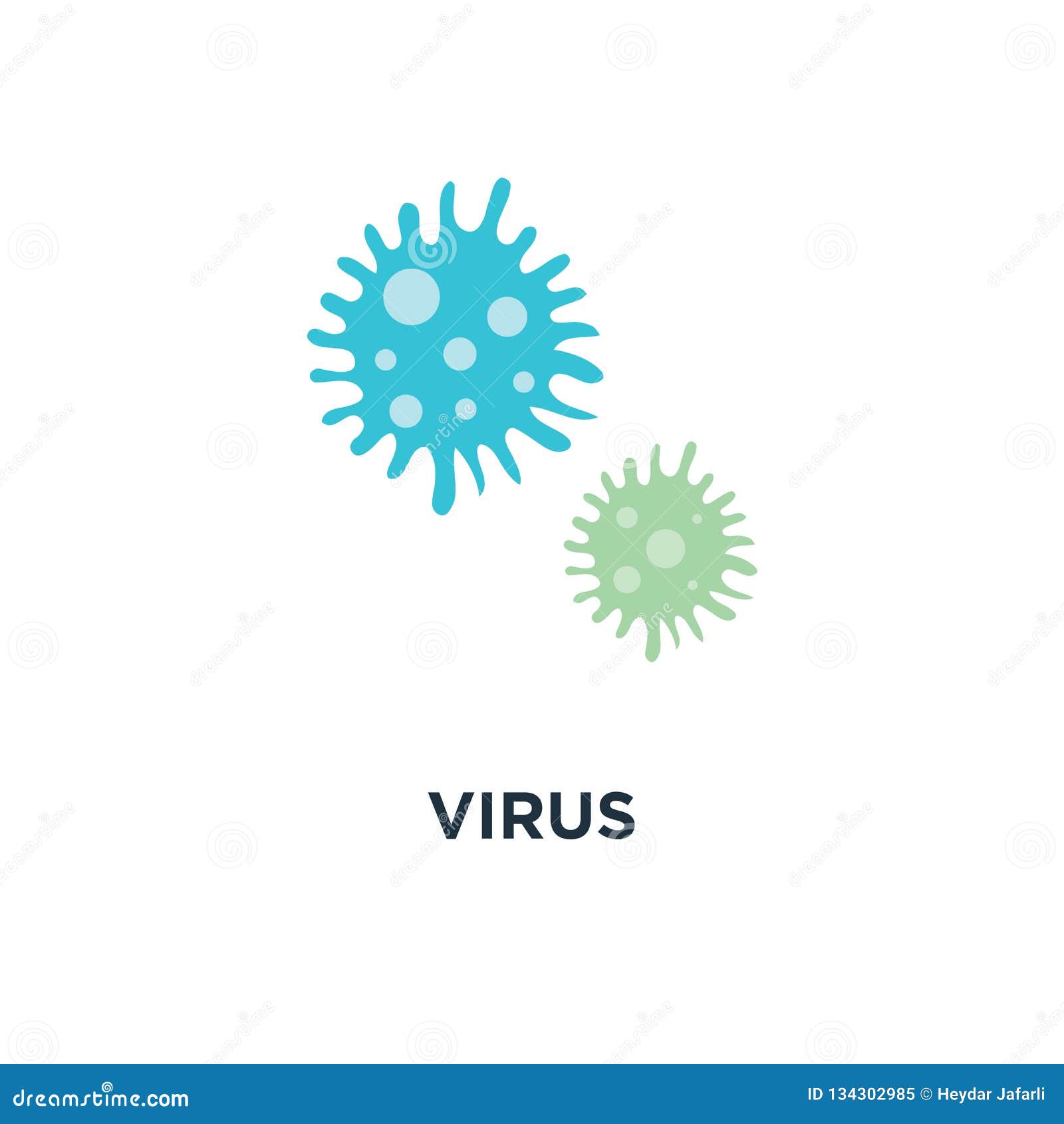 Virus Icon. Infectious Pathogens Concept Symbol Design, Vector I Stock ...