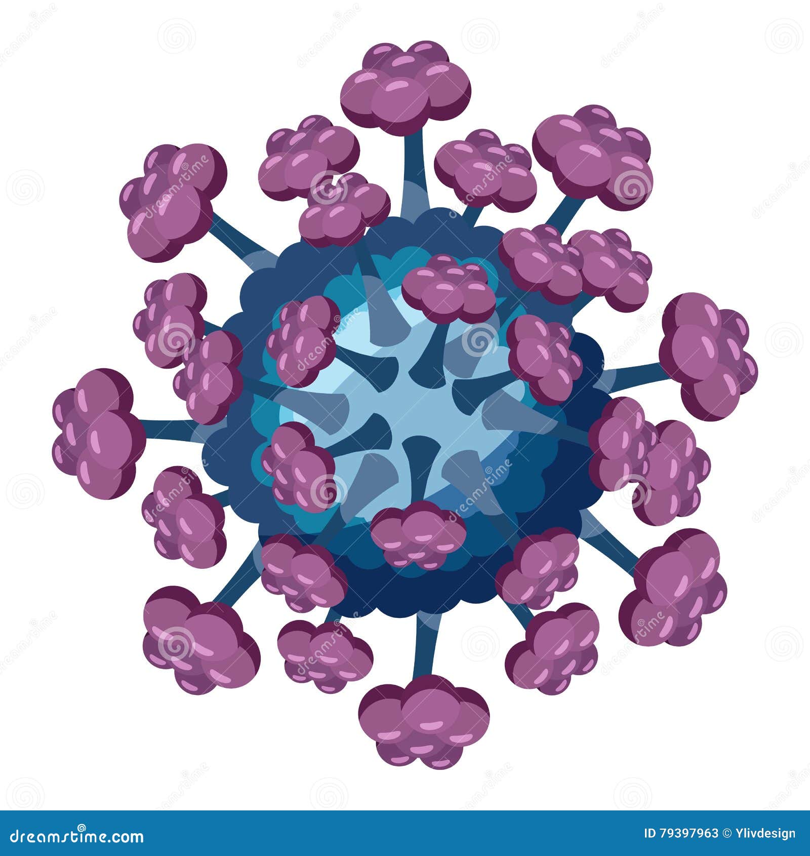 Virus Icon, Isometric 3d Style Stock Vector - Illustration of human ...