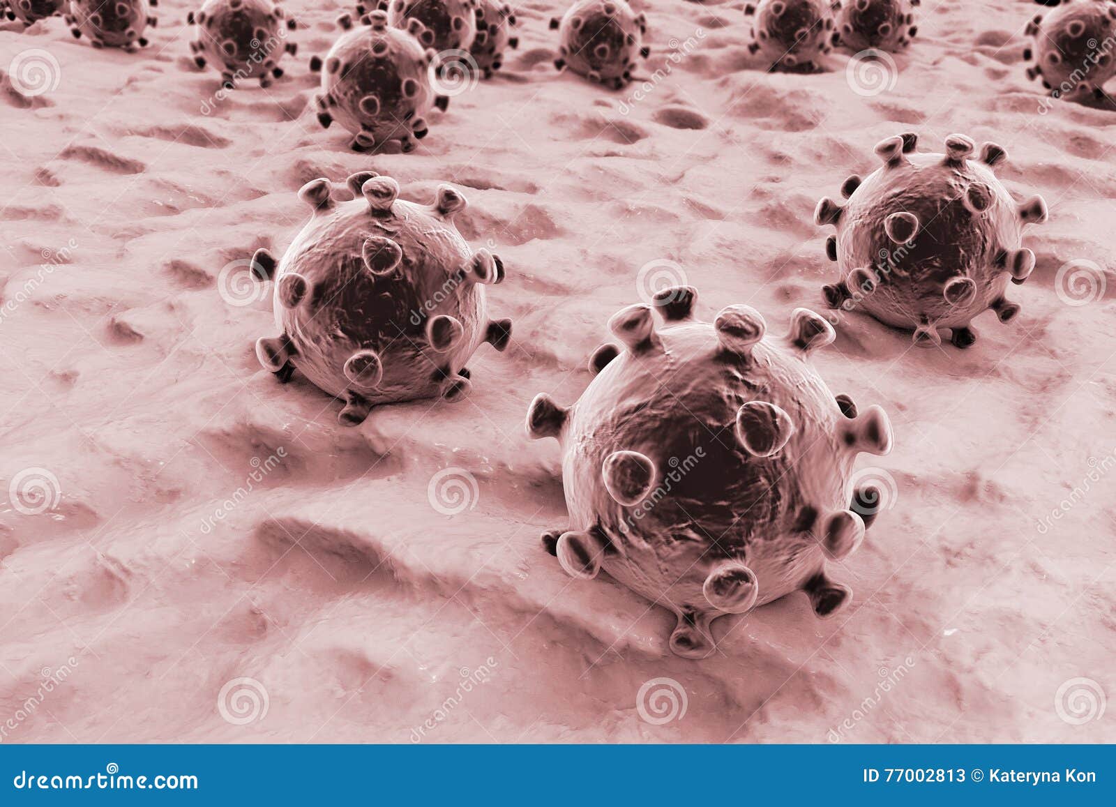 Virus Infectant Des Cellules Humaines Illustration Stock - Illustration ...