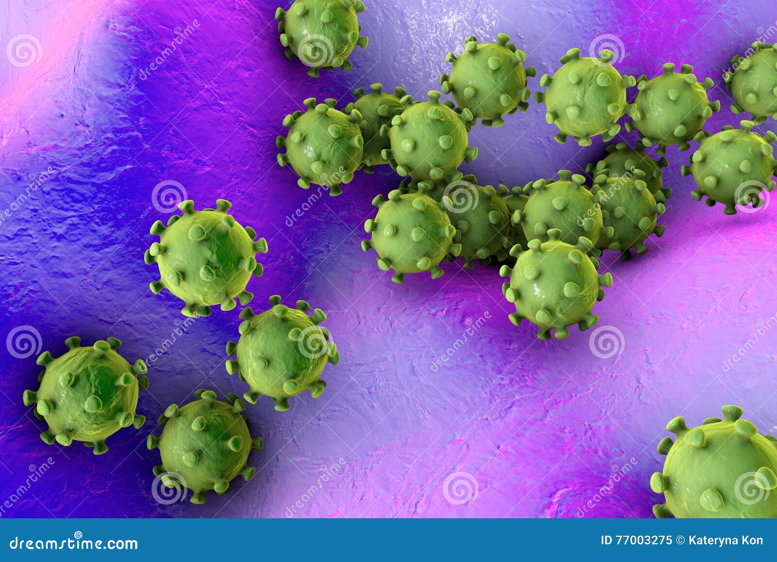Virus Infectant Des Cellules Humaines Illustration Stock - Illustration ...