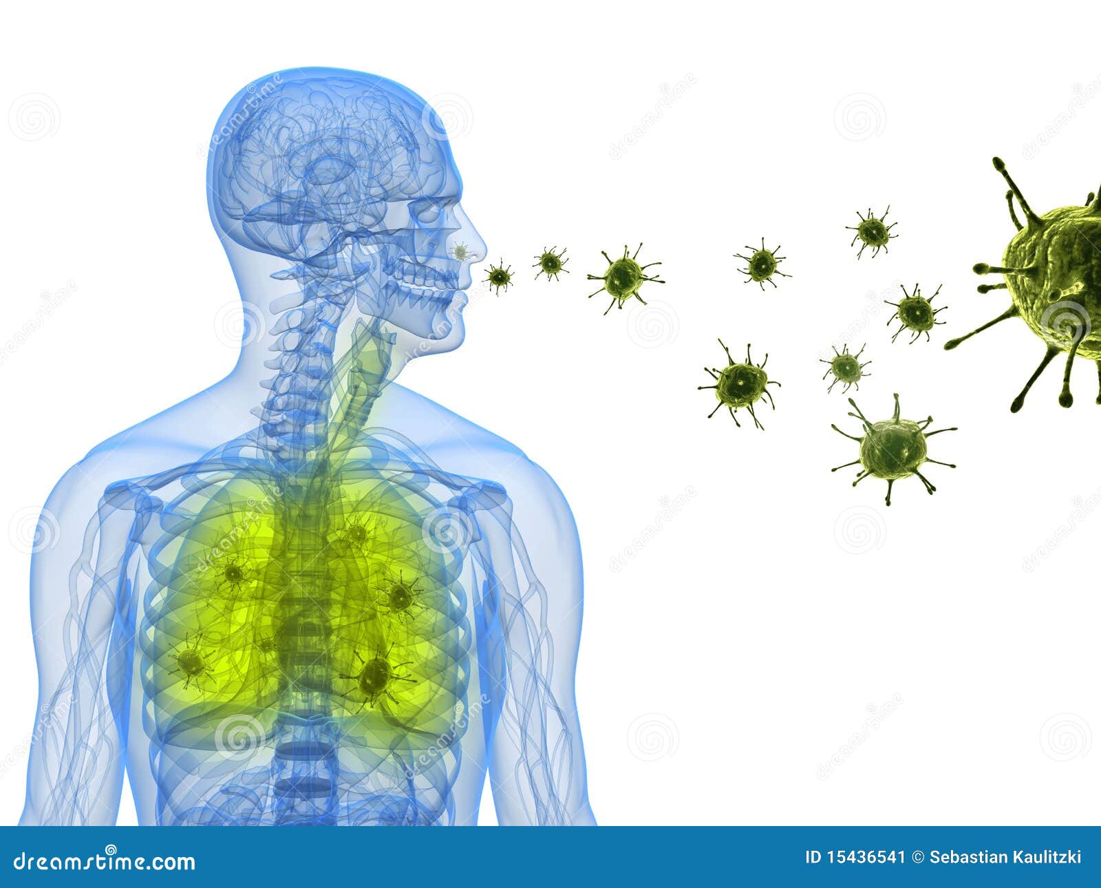 Virus infection stock illustration. Illustration of blue - 15436541