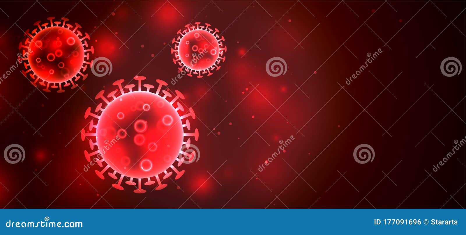 Virus Infection Banner for Coronavirus Outburst Stock Vector ...