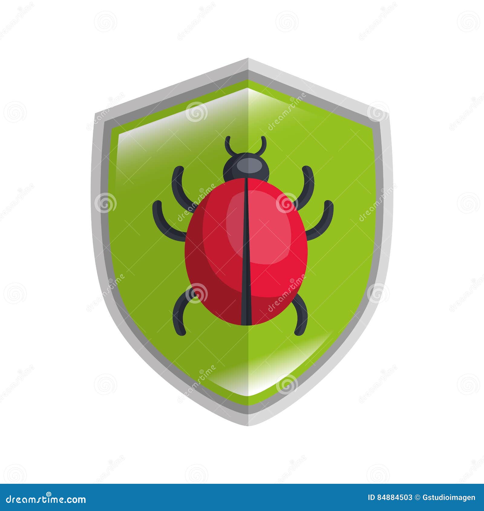 Virus infection bug icon stock illustration. Illustration of insect ...