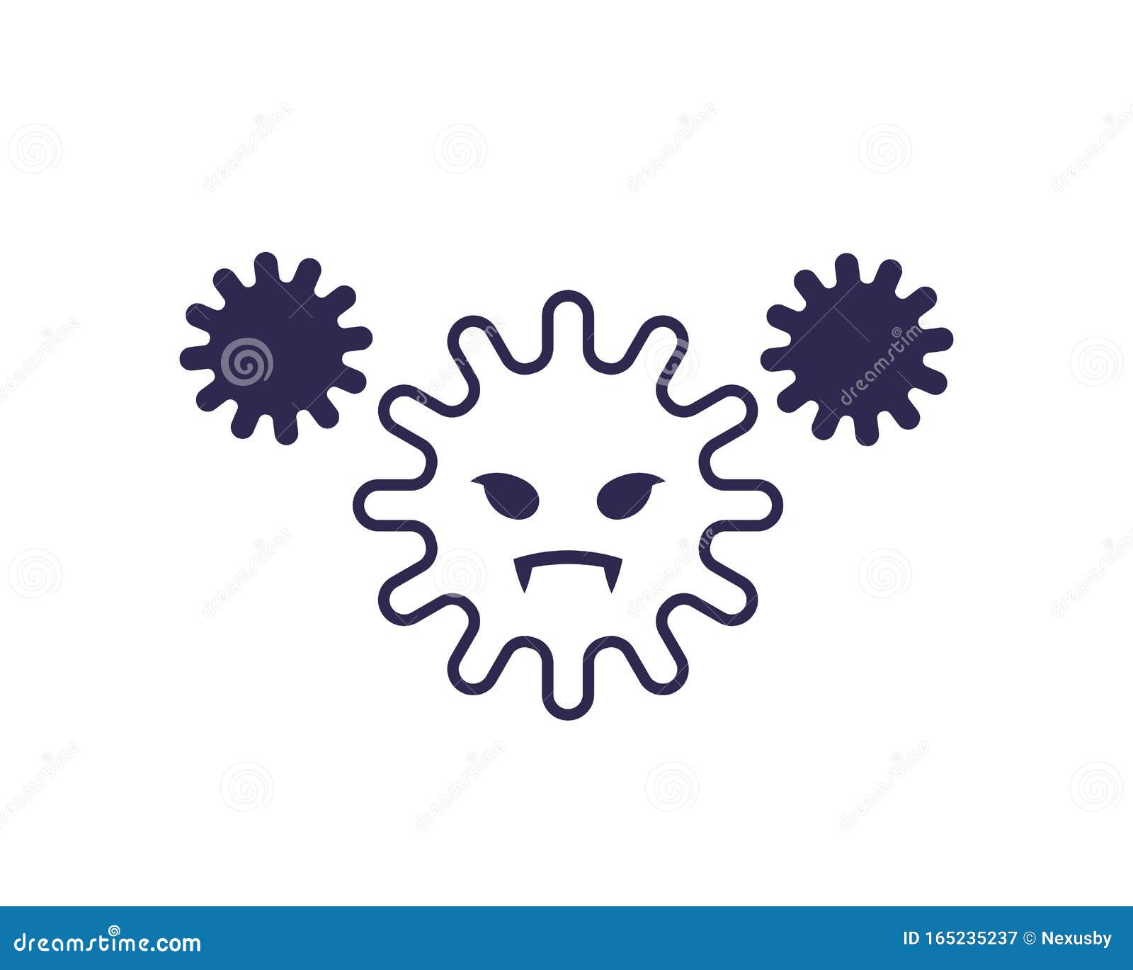 Virus, infection vector stock vector. Illustration of bacteria - 165235237