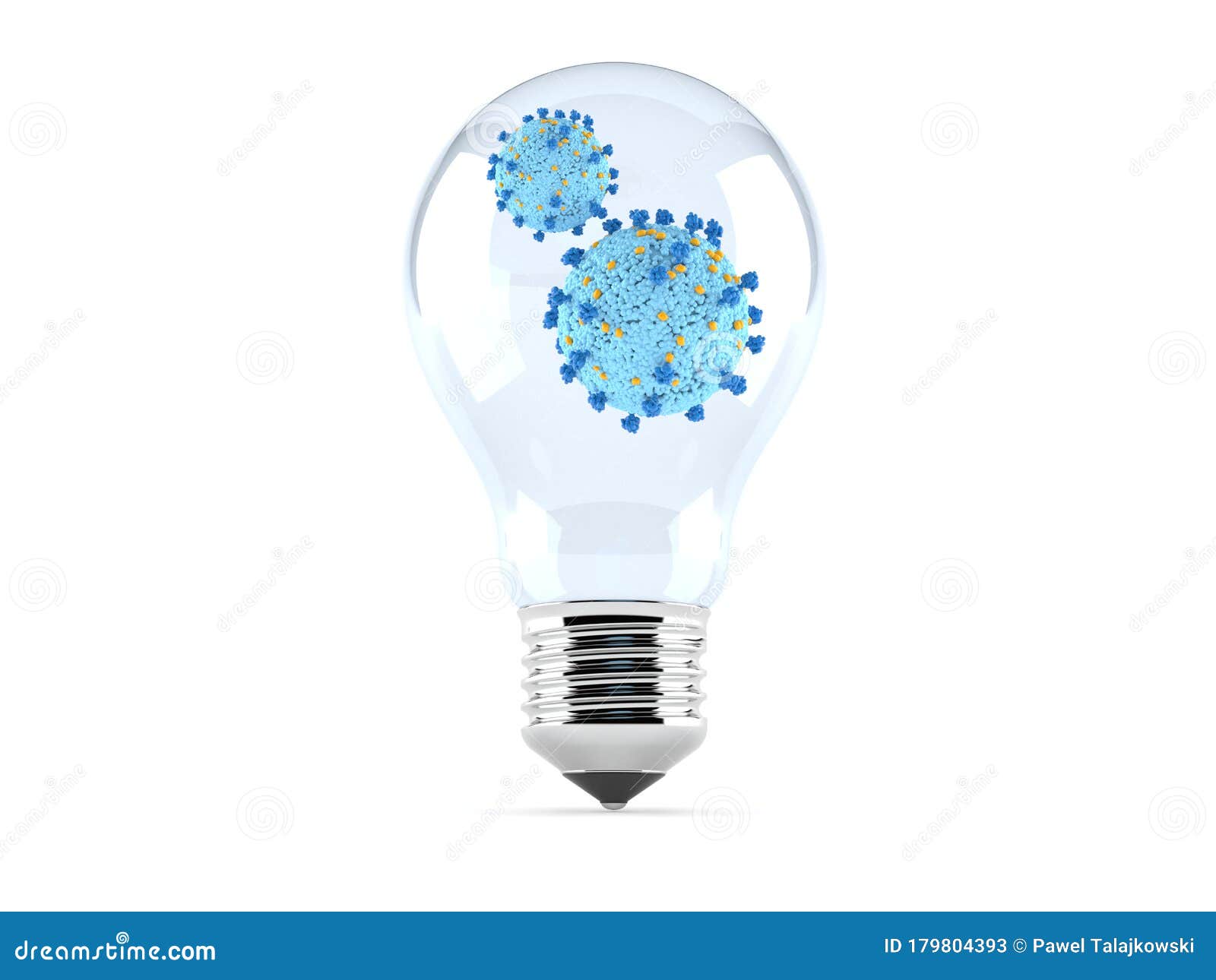 Virus inside light bulb stock illustration. Illustration of bulb ...