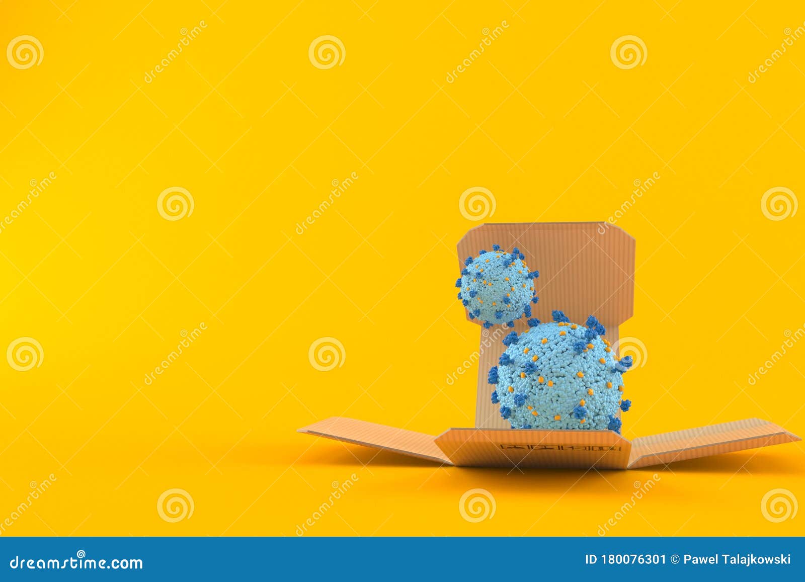 Virus inside package stock illustration. Illustration of infection ...
