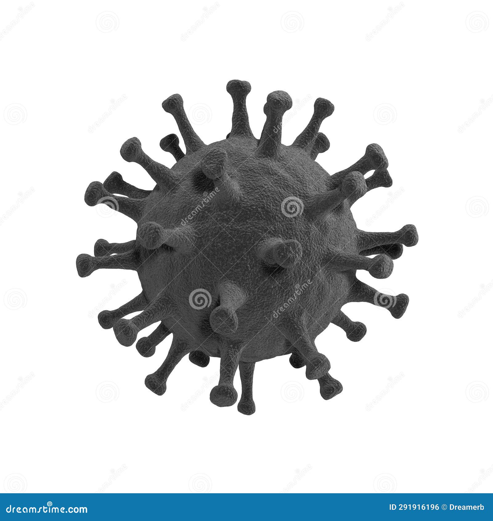 Virus Isolated on White Background. Stock Illustration - Illustration ...