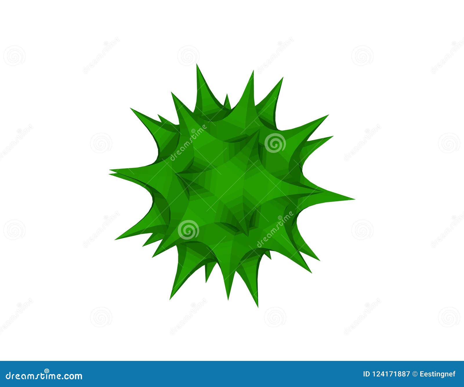 Virus. Isolated on White Background. Stock Vector - Illustration of ...