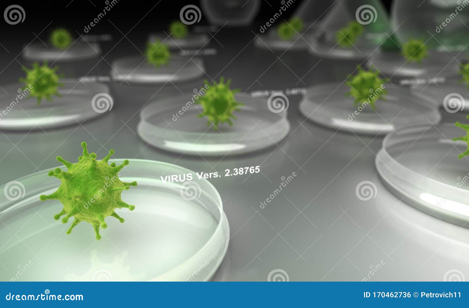 Different Types of Human Virus Stock Illustration - Illustration of ...