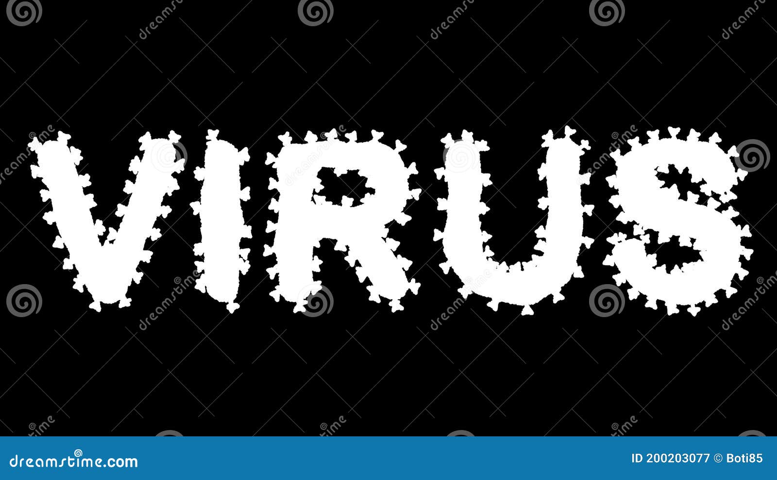 Virus Letters Forming the Word Virus Loop Stock Video - Video of ...