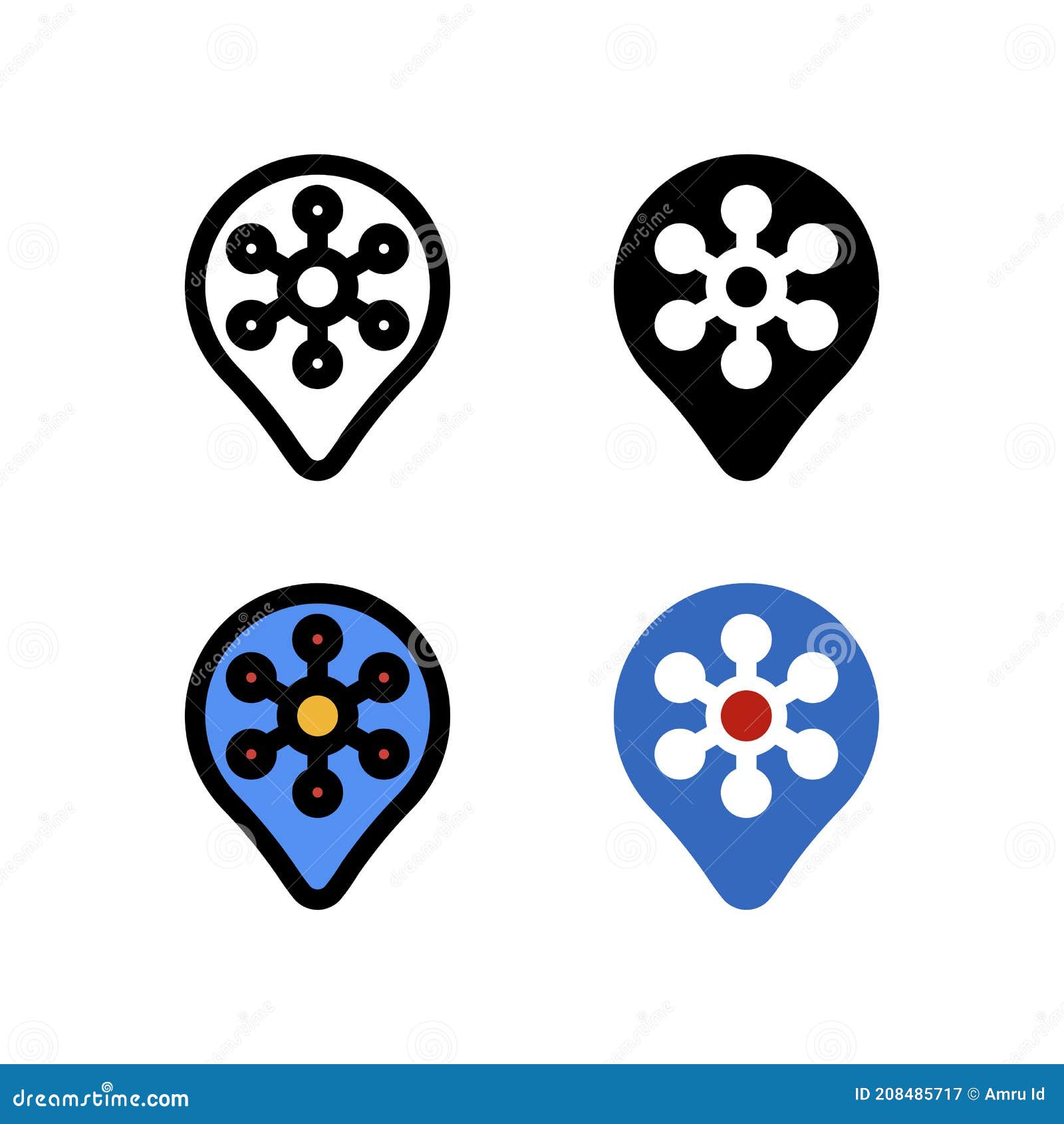 Virus Location Must Be Careful Icon Logo and Illustration Stock ...