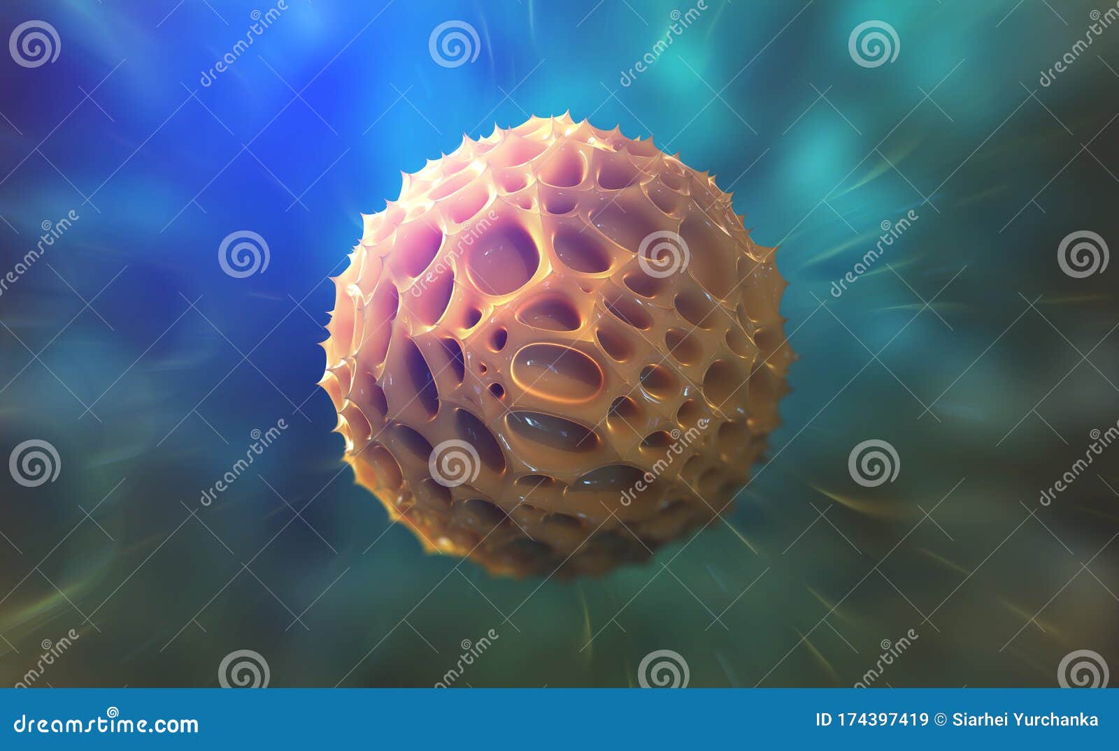 Microbiology Of The Future. Futuristic Concept Of The Study Of Viruses ...