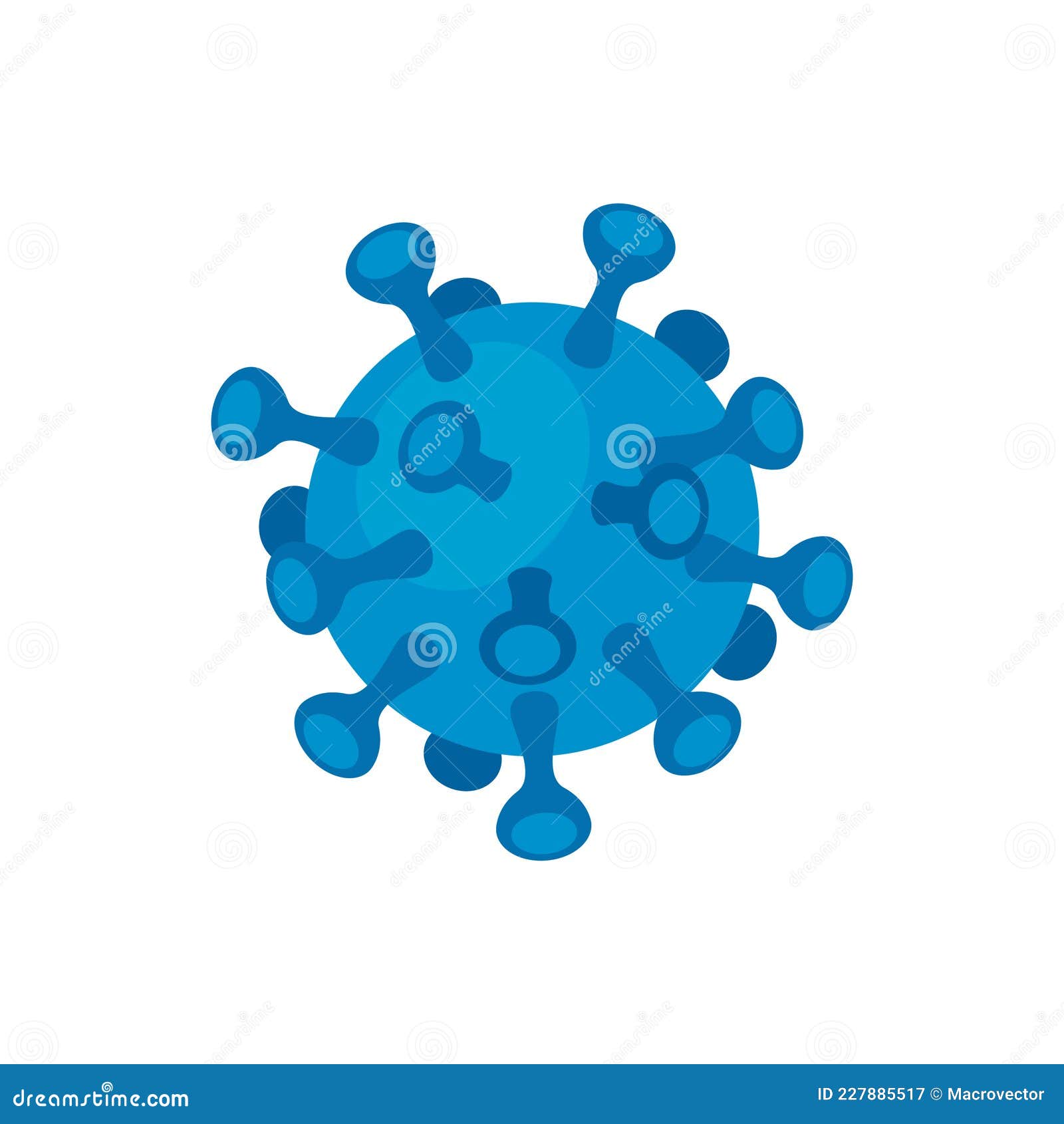 Virus Microbe Isometric Composition Stock Vector - Illustration of ...