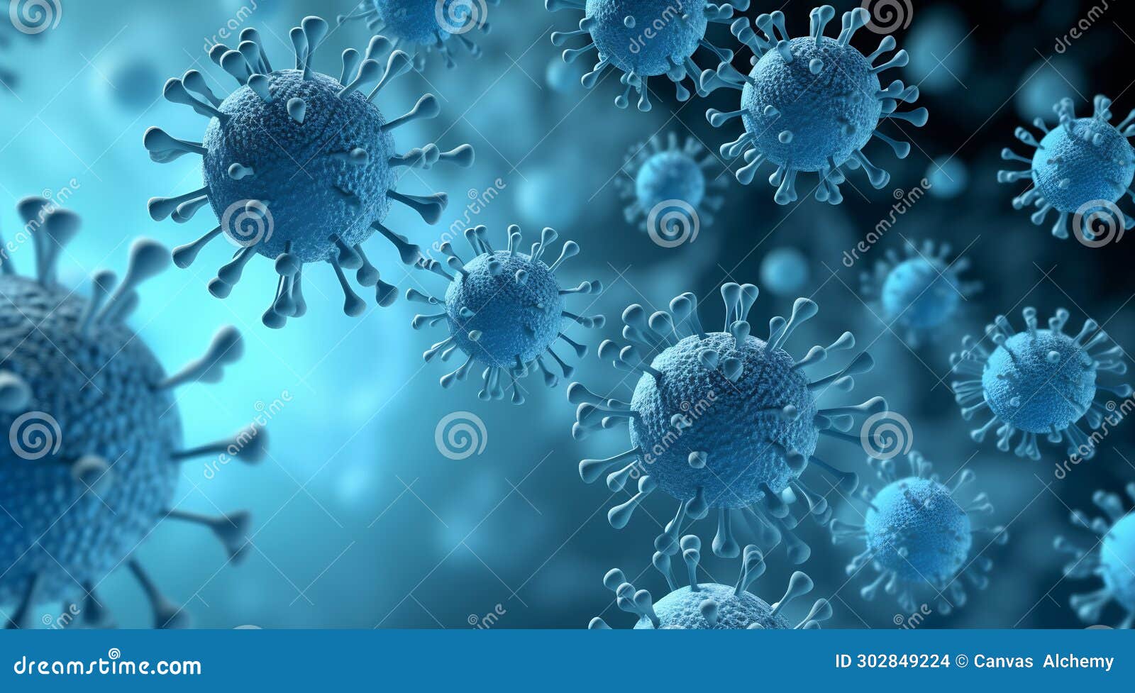 Virus Microscopic View Illustration Stock Illustration - Illustration ...