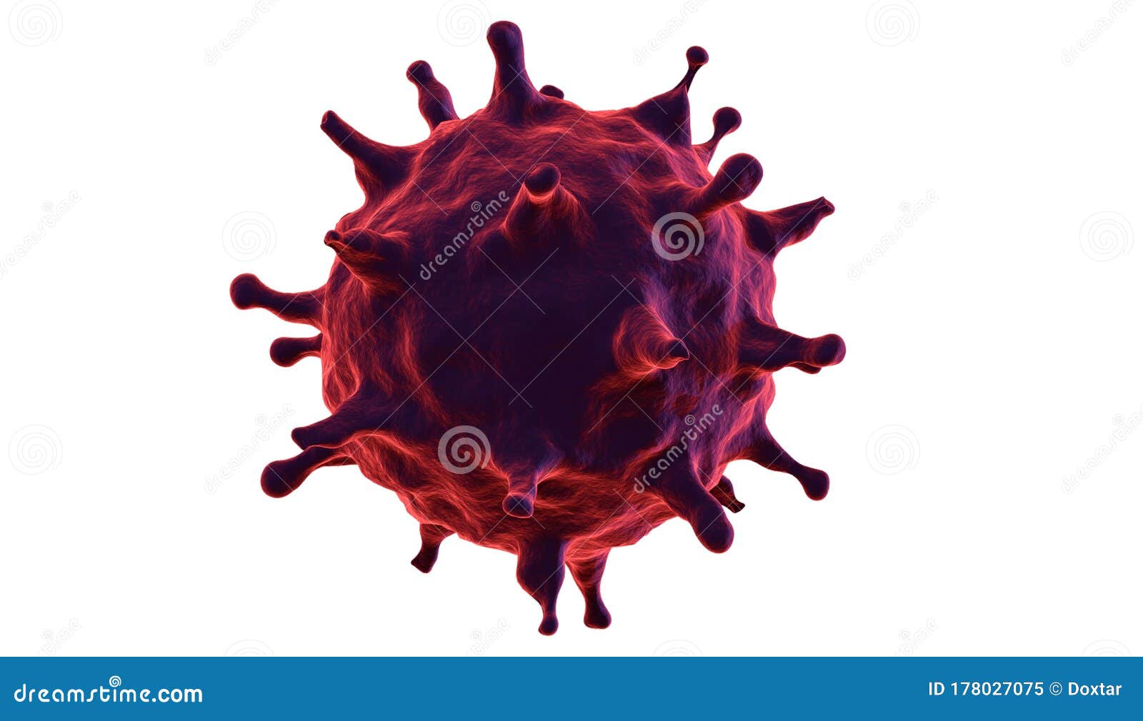 Virus Molecular on White Background 3d Rendering Illustration Stock ...