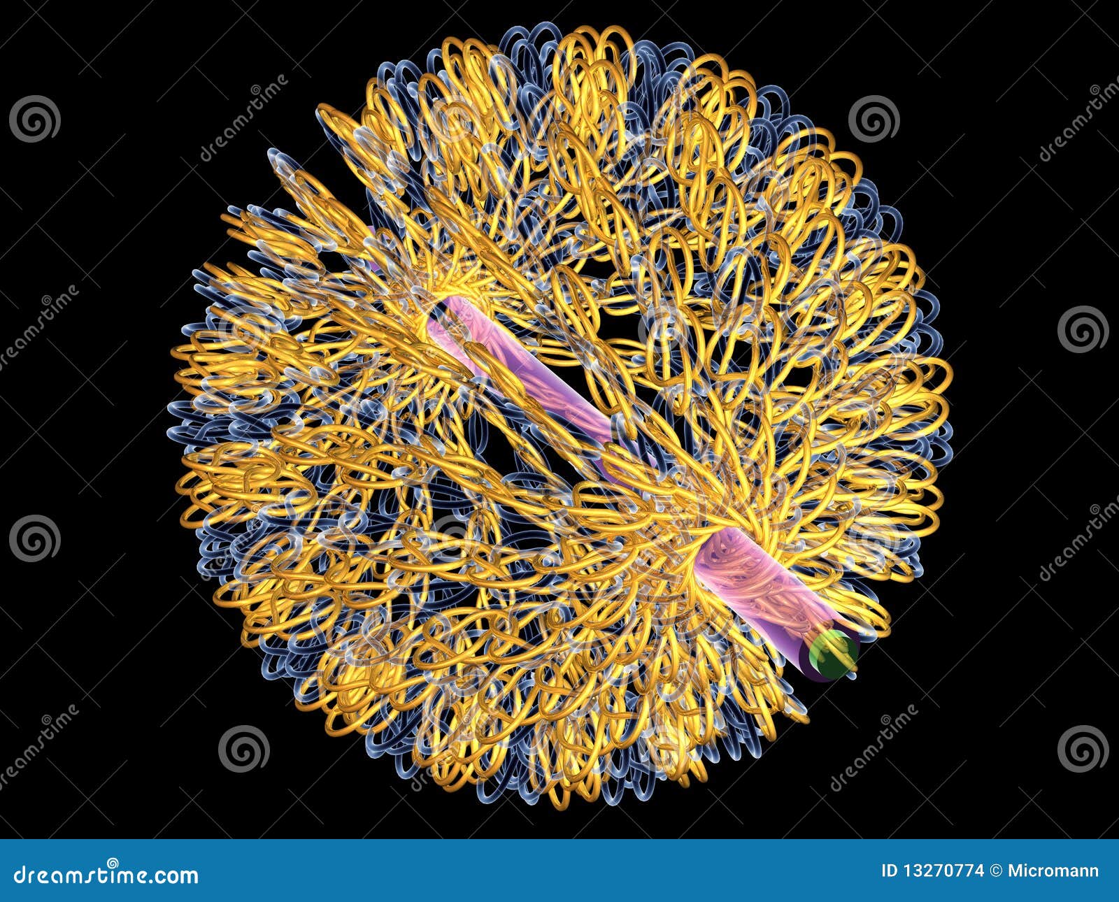 Virus Molecule - 3D stock illustration. Illustration of generated ...