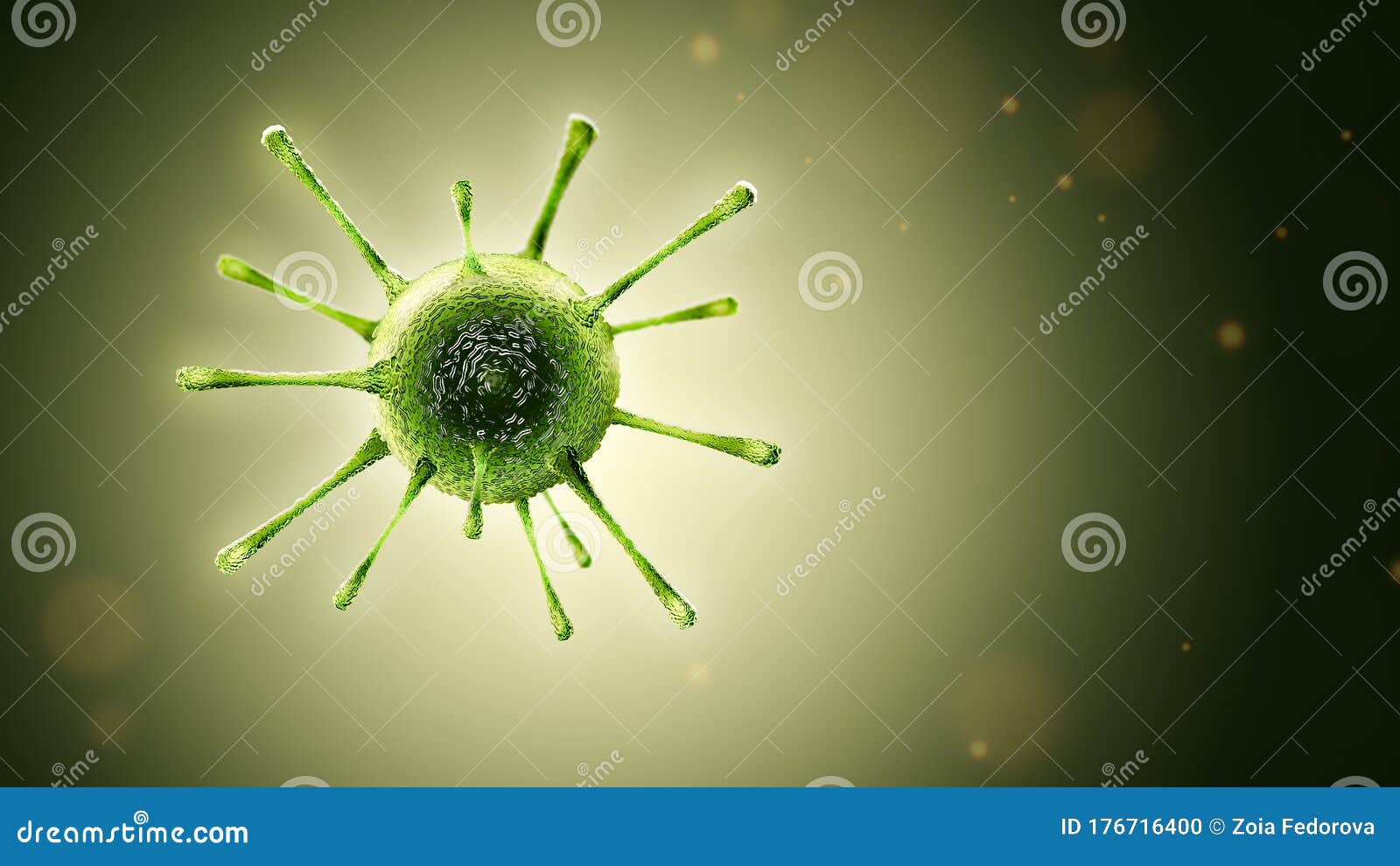 Virus Molecule Close-up. 3D Image. Stock Illustration - Illustration of ...