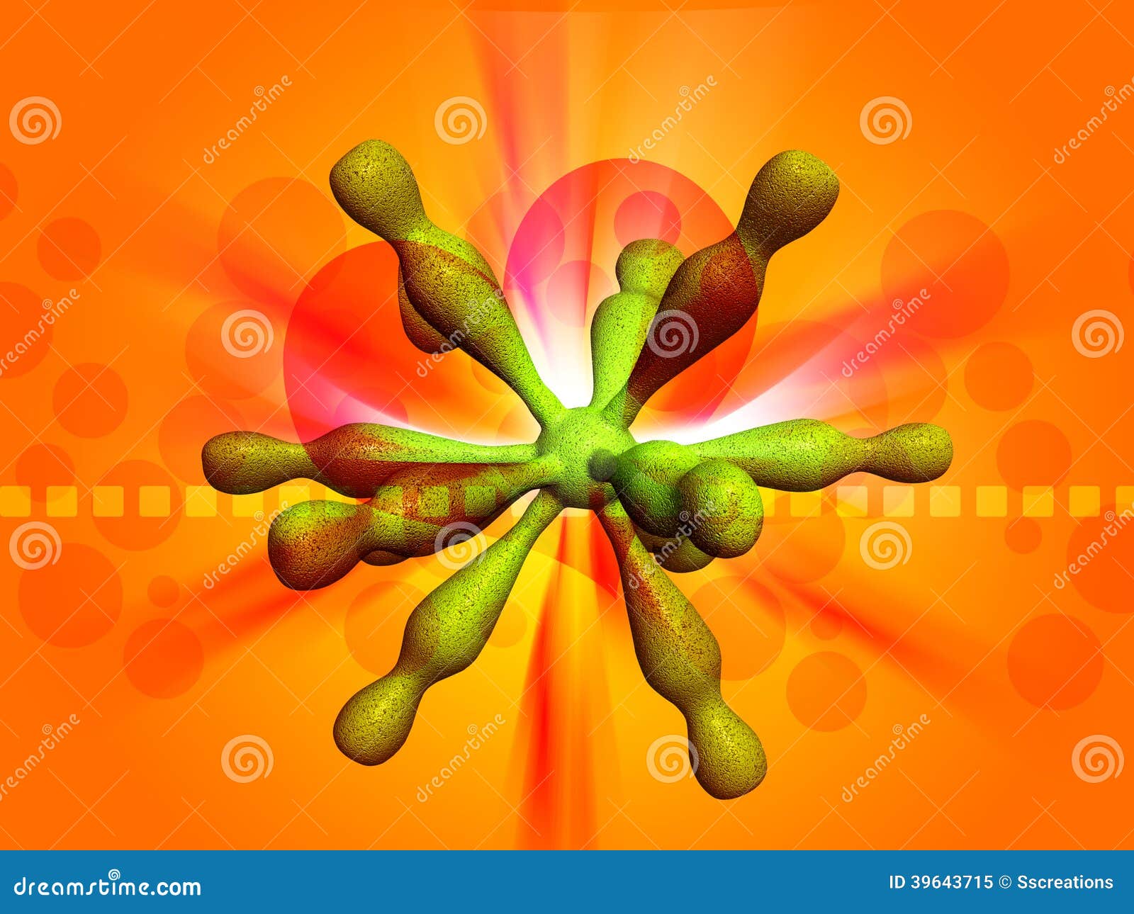 Virus Molecule stock illustration. Illustration of infections - 39643715