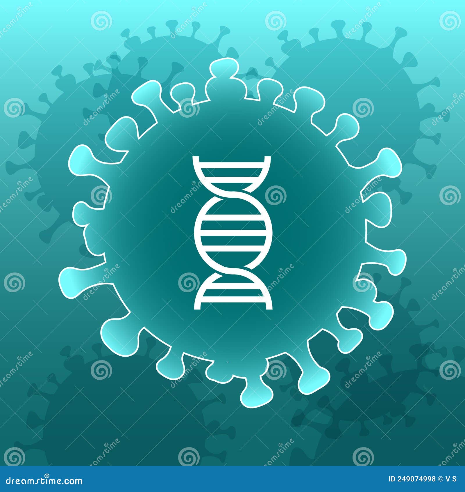 Viruses. RNA And DNA. Medical Infographic Set With Icons Of Viruses ...