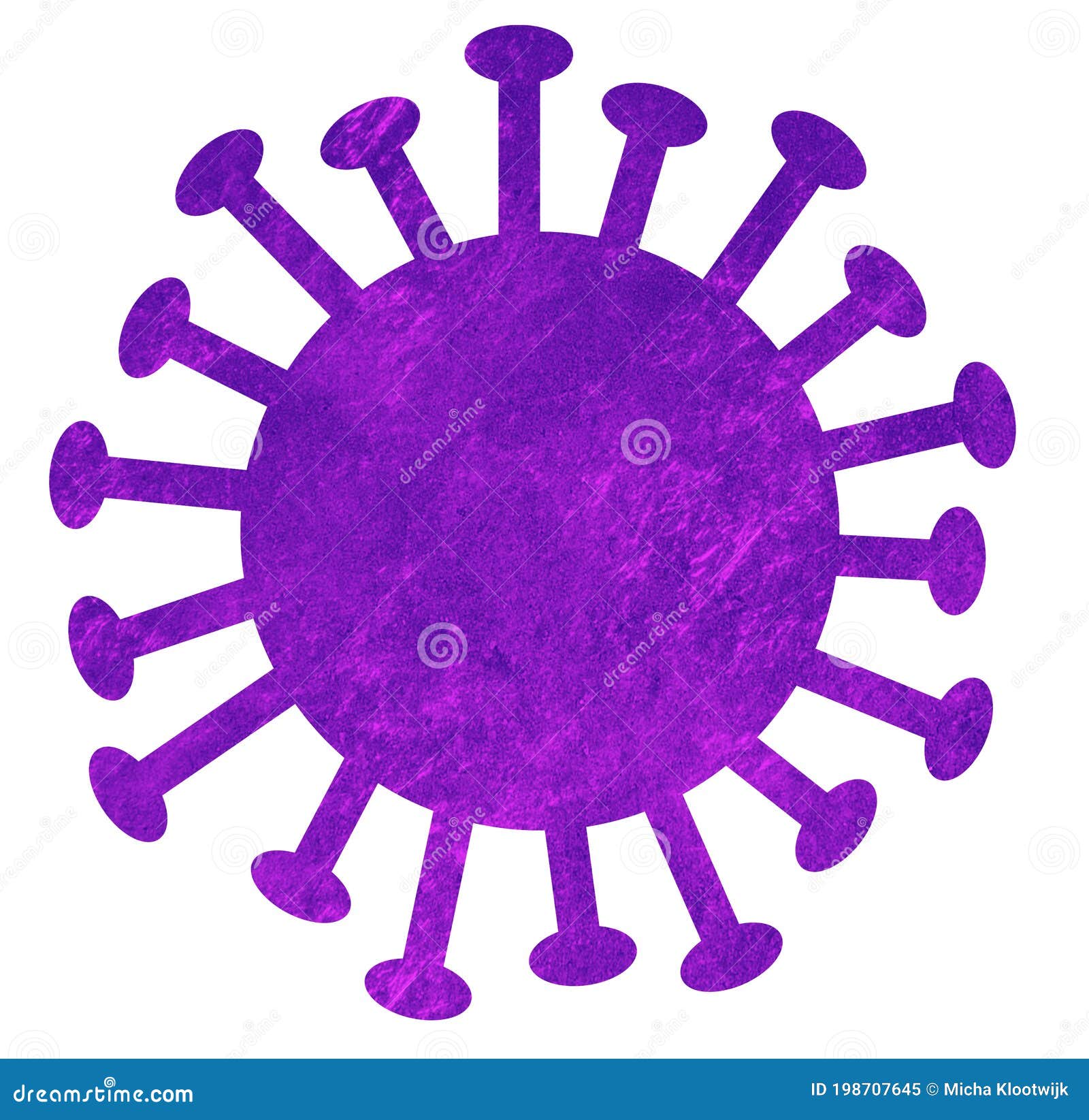 Virus O Bacterias De Corona, Morado Stock de ilustración - Ilustración ...