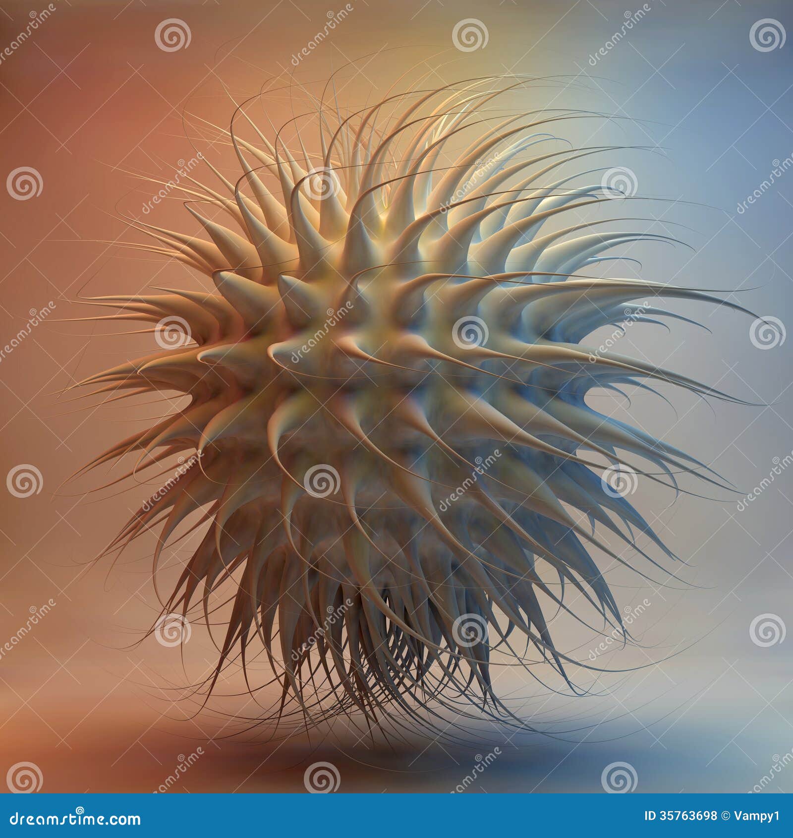 Virus Parasite Under the Microscope Stock Illustration - Illustration ...
