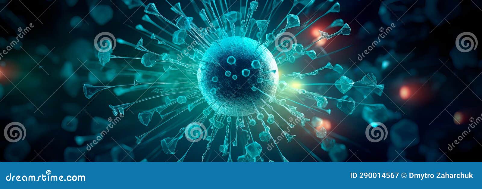 Virus Particle, Showing Its Characteristic Shape and Surface Features ...