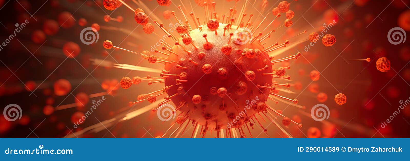 Virus Particle, Showing Its Characteristic Shape and Surface Features ...