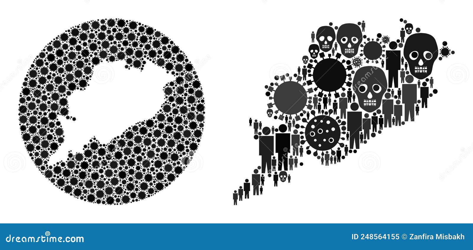 Collage Odisha State Map With Grunge Medical Stamp Seal Vector ...