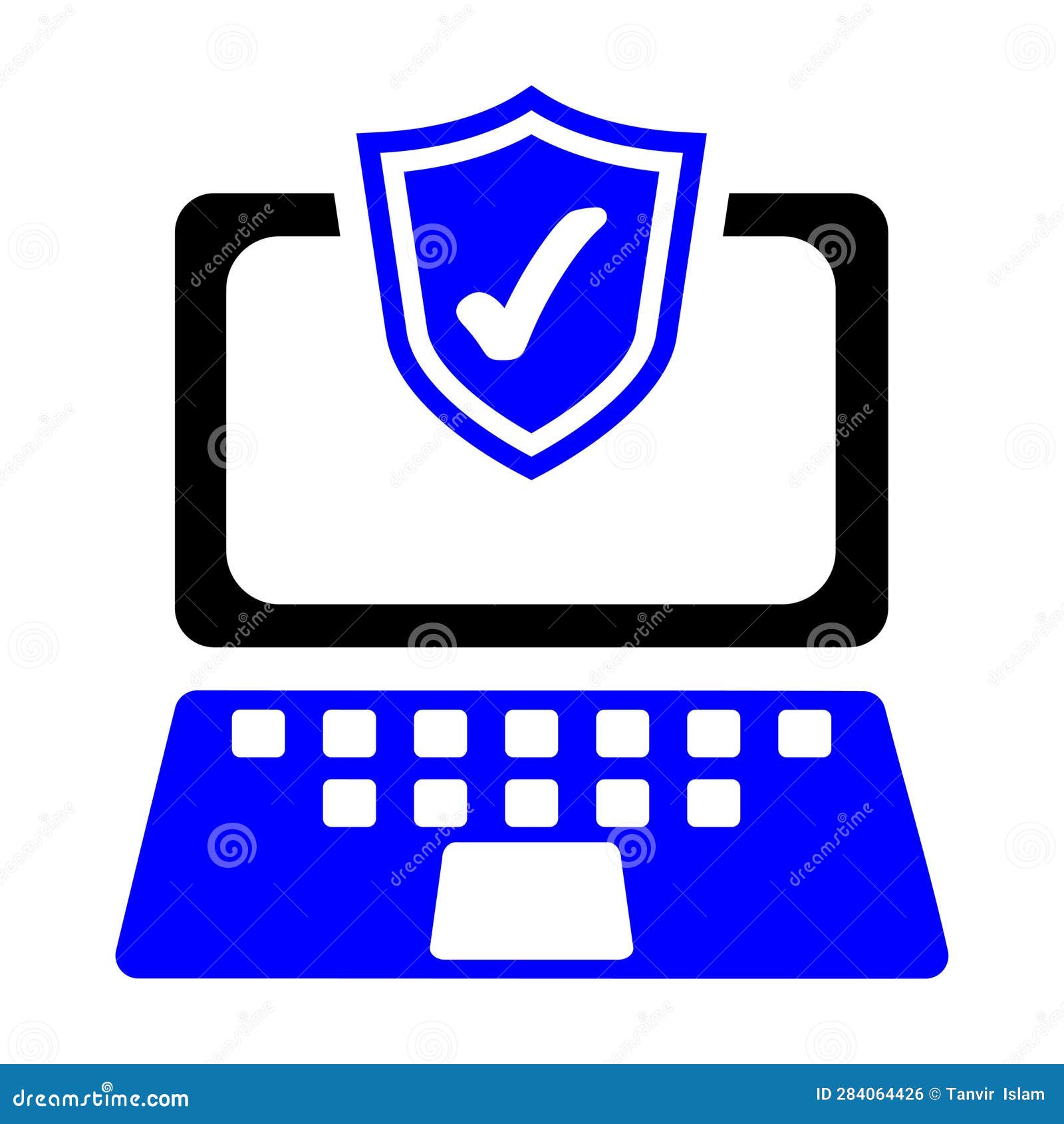 Virus Protection Icon stock vector. Illustration of vector - 284064426