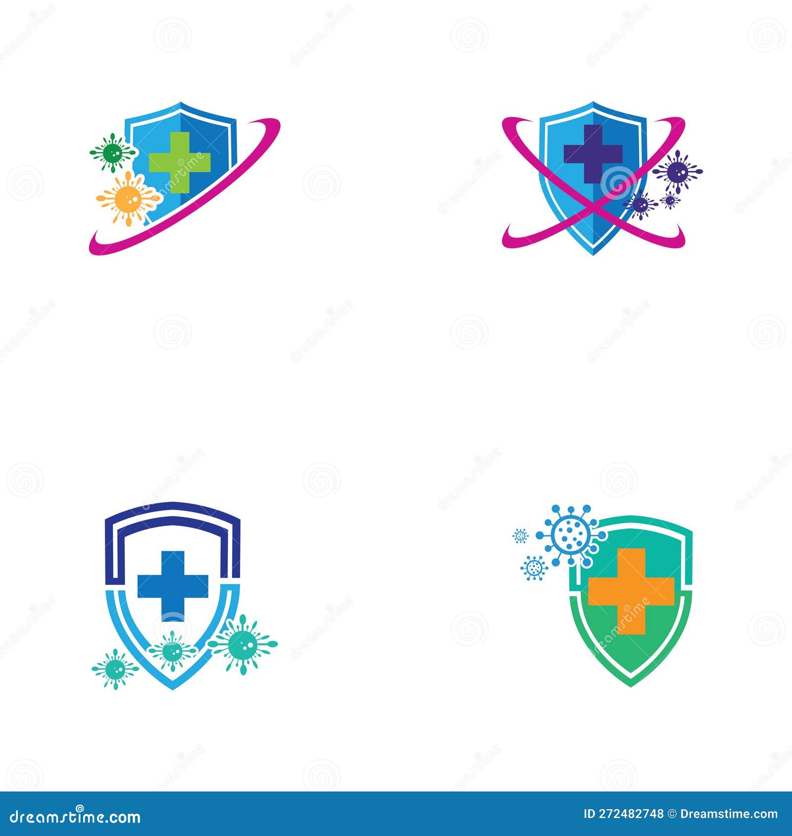 Virus Protection Logo Images Illustration Design Stock Vector ...